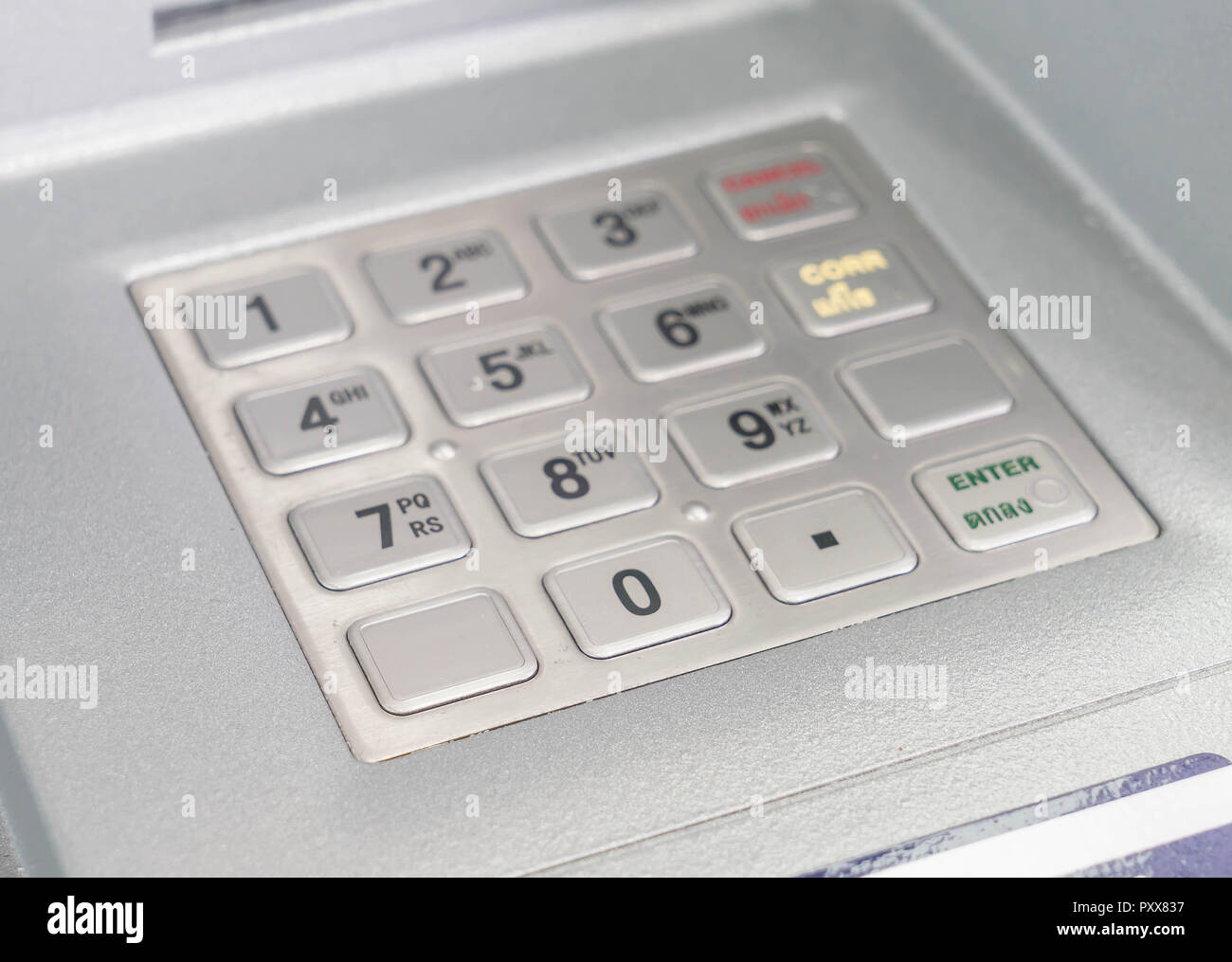 Press ATM EPP keyboard Stock Photo - Alamy