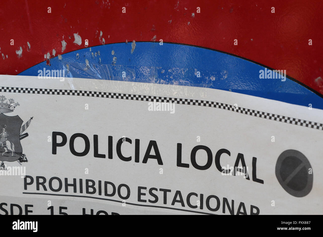 A Spanish sign with the Local Stock Photo - Alamy