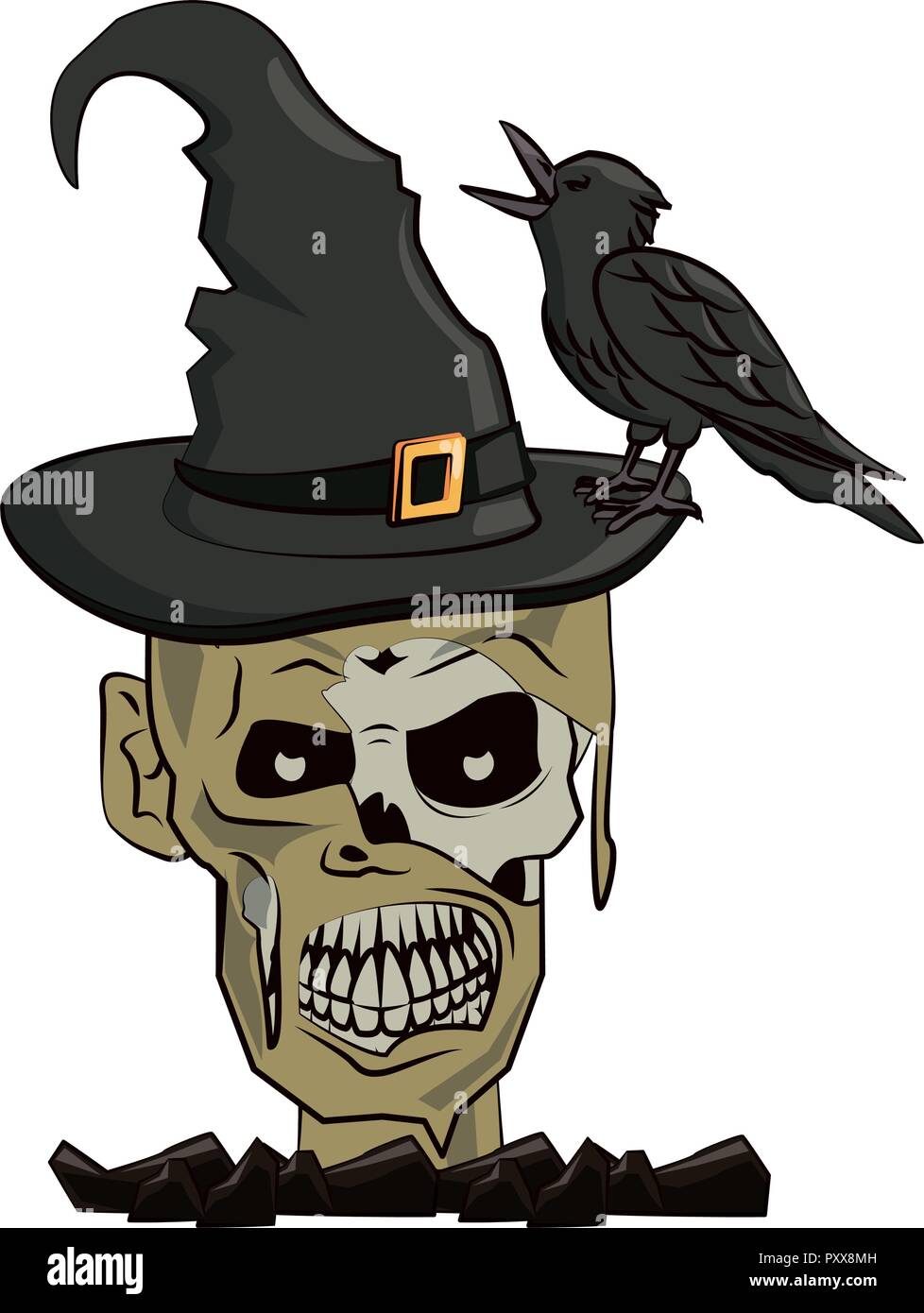 Halloween scary cartoons Stock Vector Image & Art - Alamy