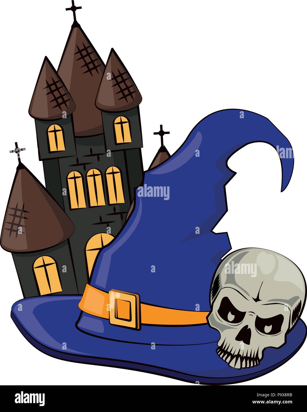 Halloween scary cartoons Stock Vector Image & Art - Alamy