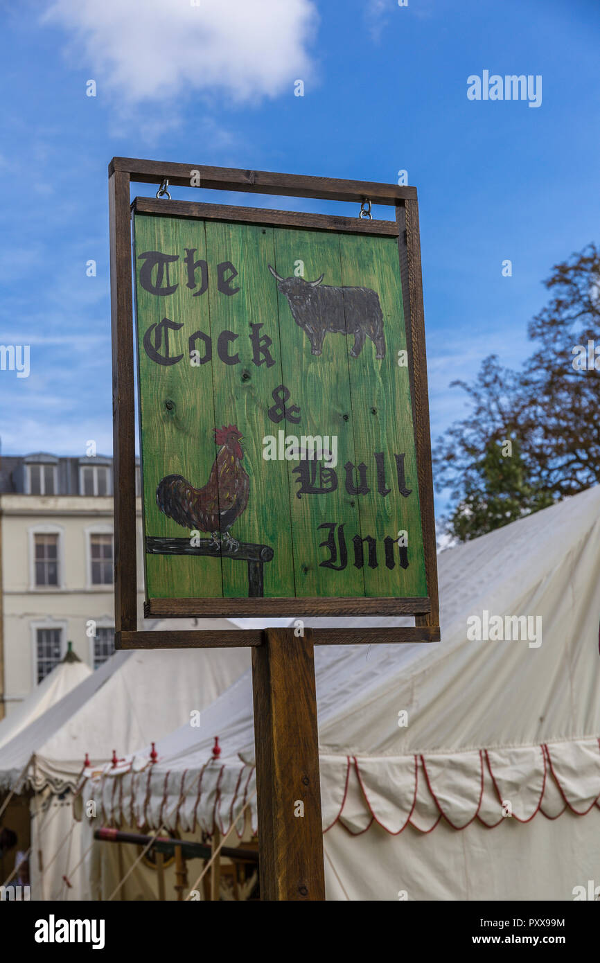 Pub sign at reenactment of The Siege of Gloucester Stock Photo - Alamy