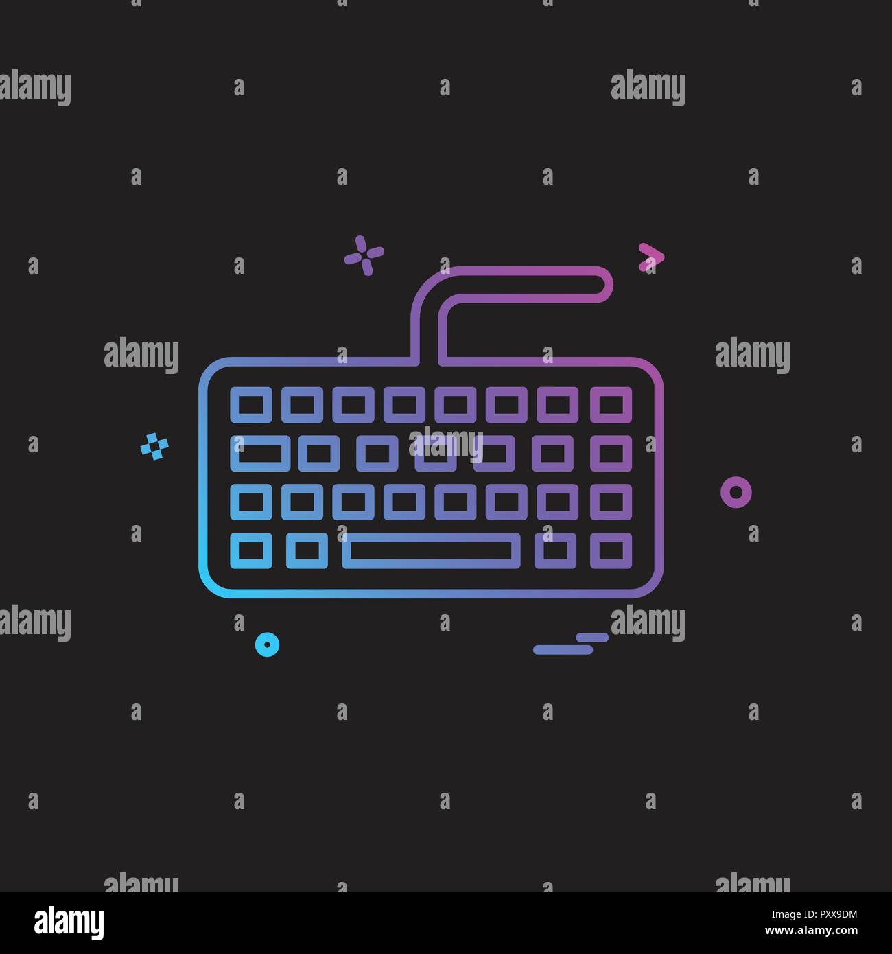 Key board icon design vector Stock Vector Image & Art - Alamy