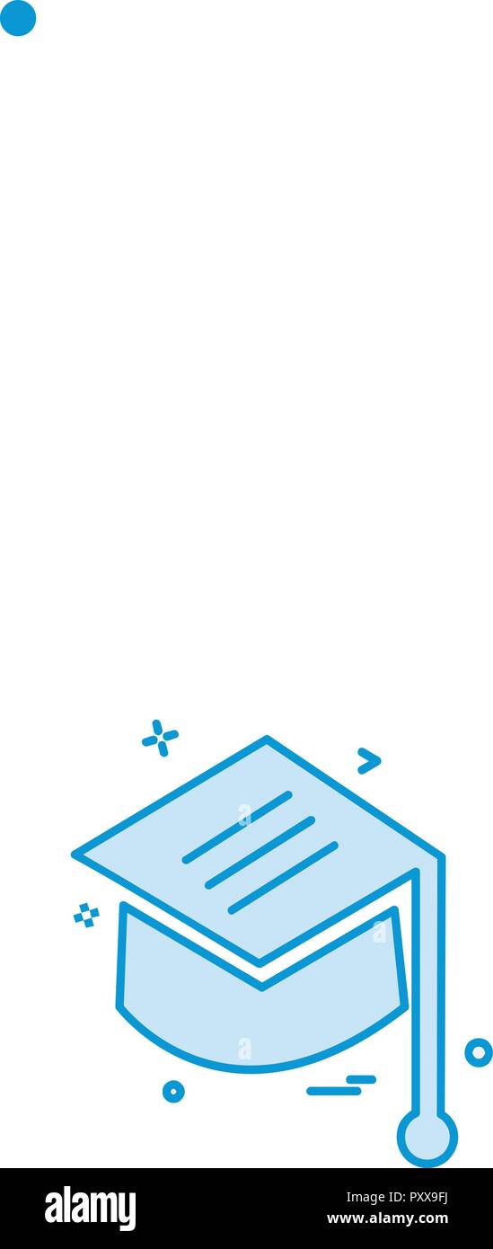 Convocation cap icon design vector Stock Vector Image & Art - Alamy