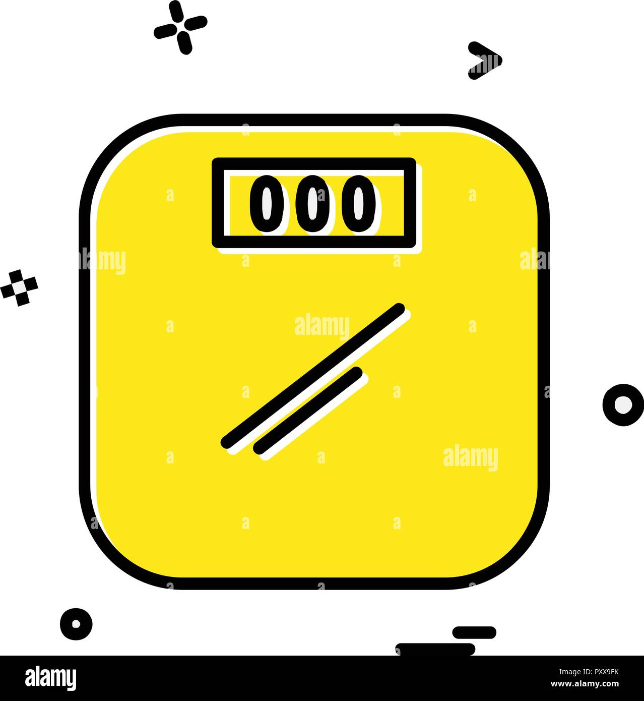 Weight Machine icon design vector Stock Vector Image & Art - Alamy