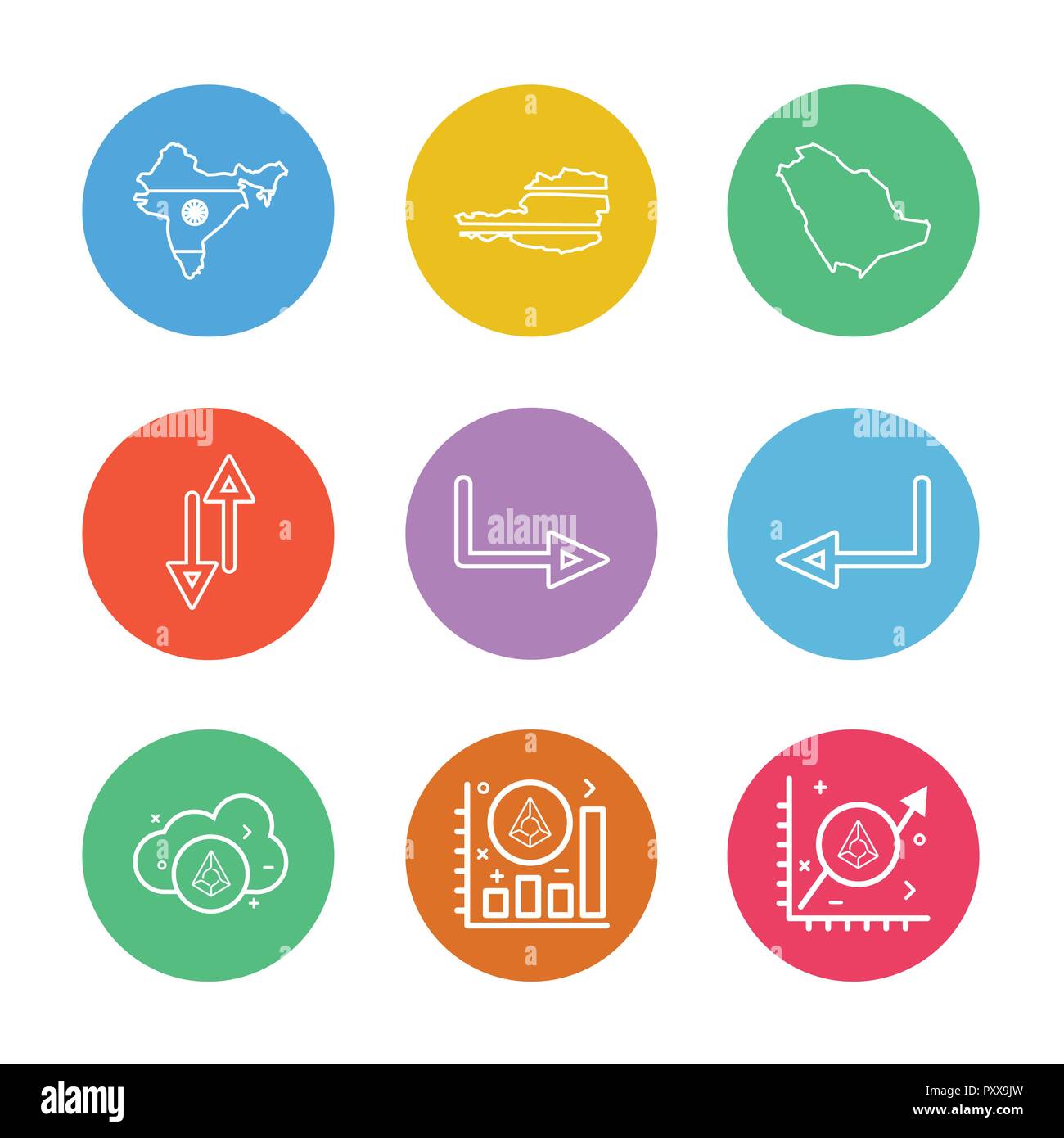 Ratio map Stock Vector Images - Alamy