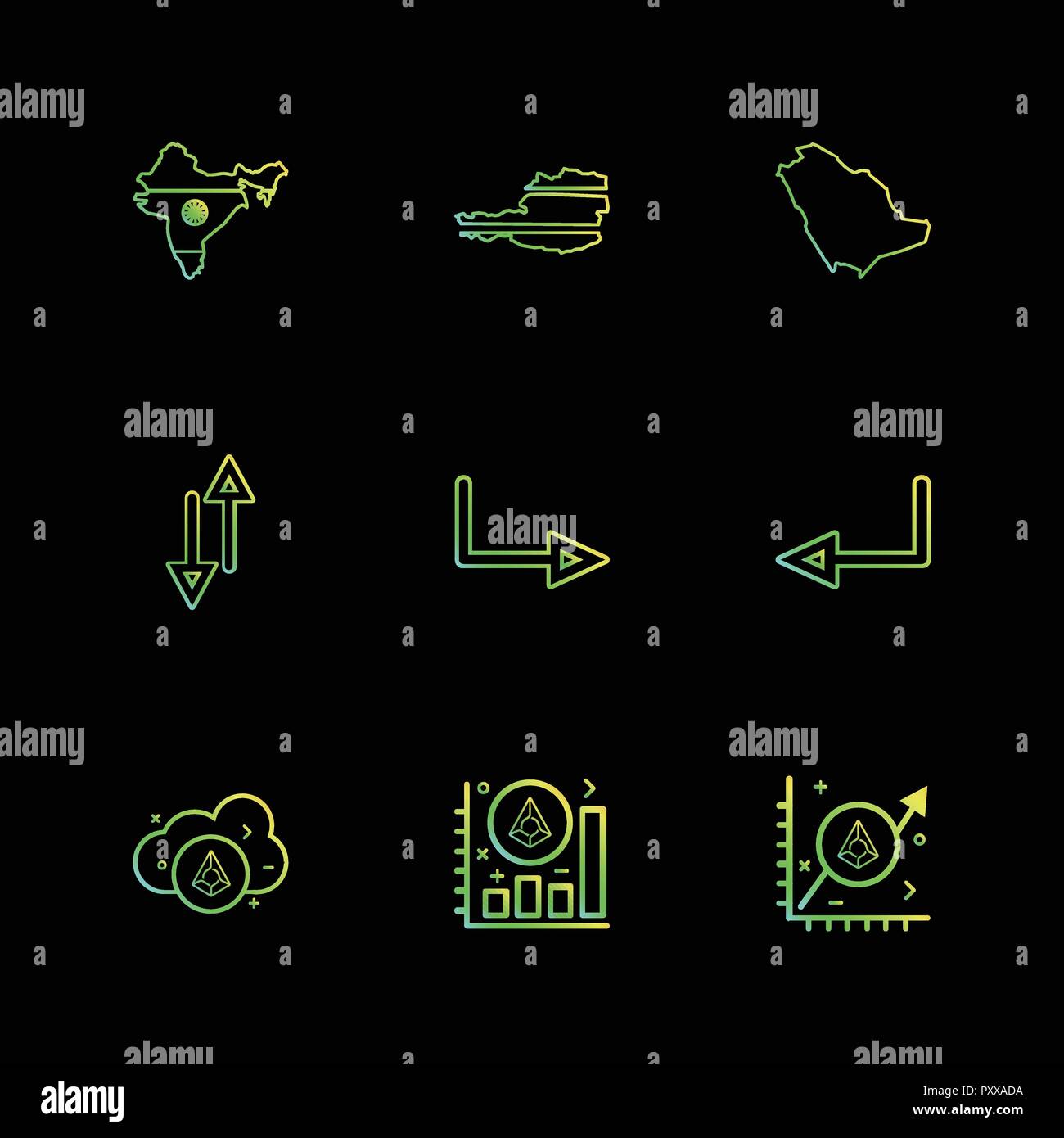 Ratio map Stock Vector Images - Alamy