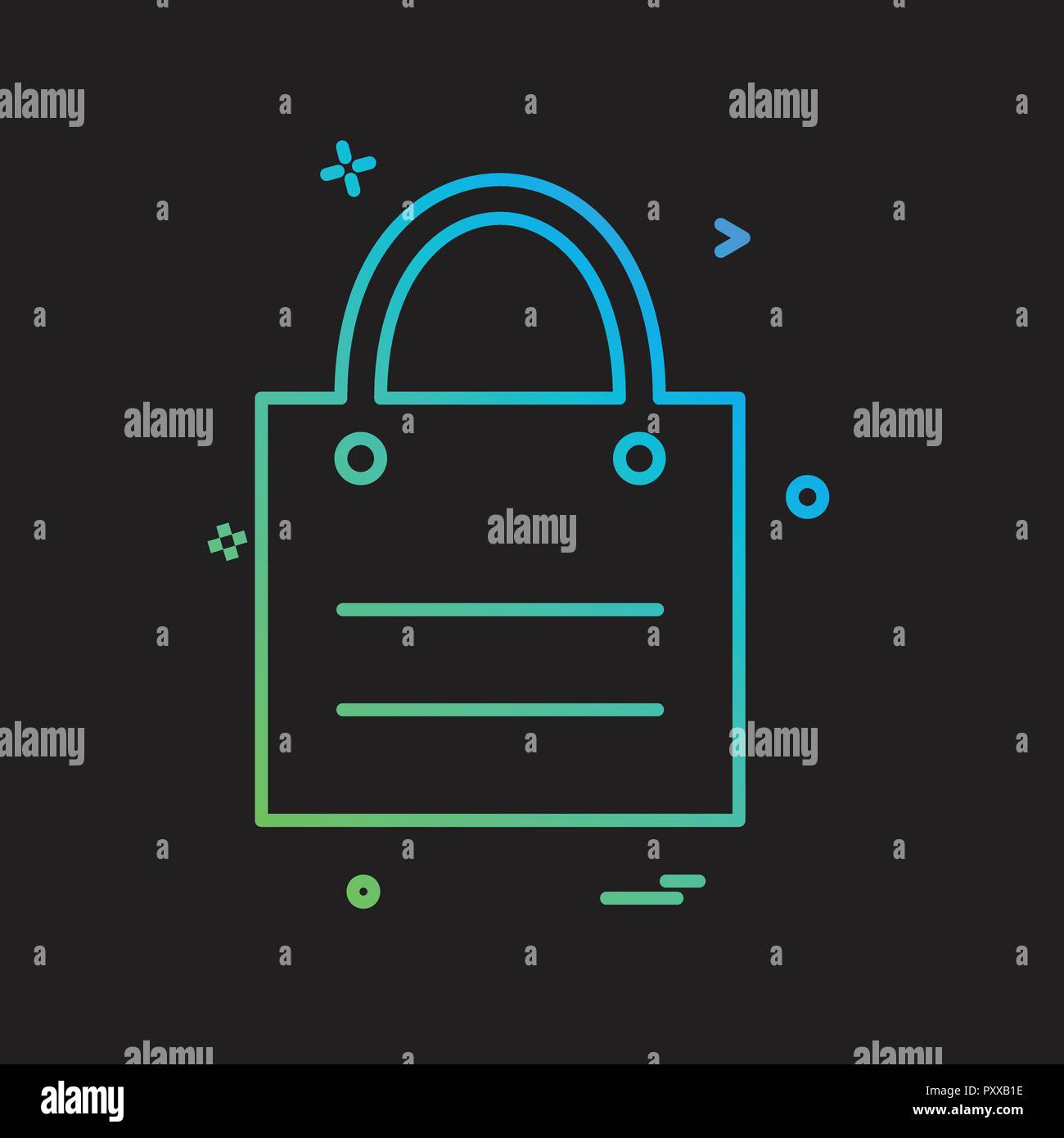 Shopping bag icon design vector Stock Vector Image & Art - Alamy