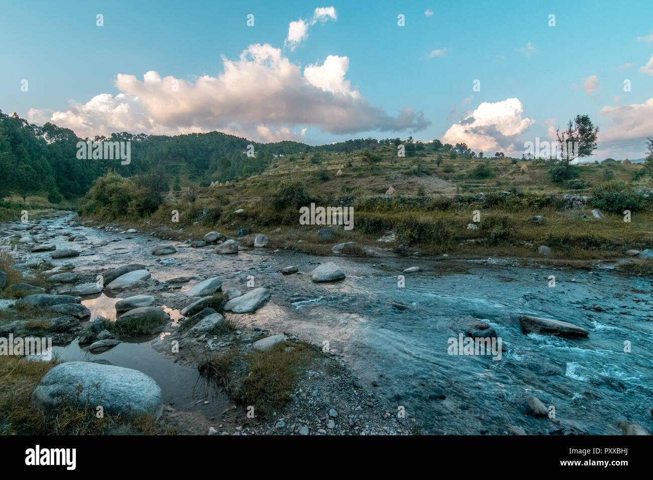 River in Uttrakhand - Himalaya Stock Photo - Alamy