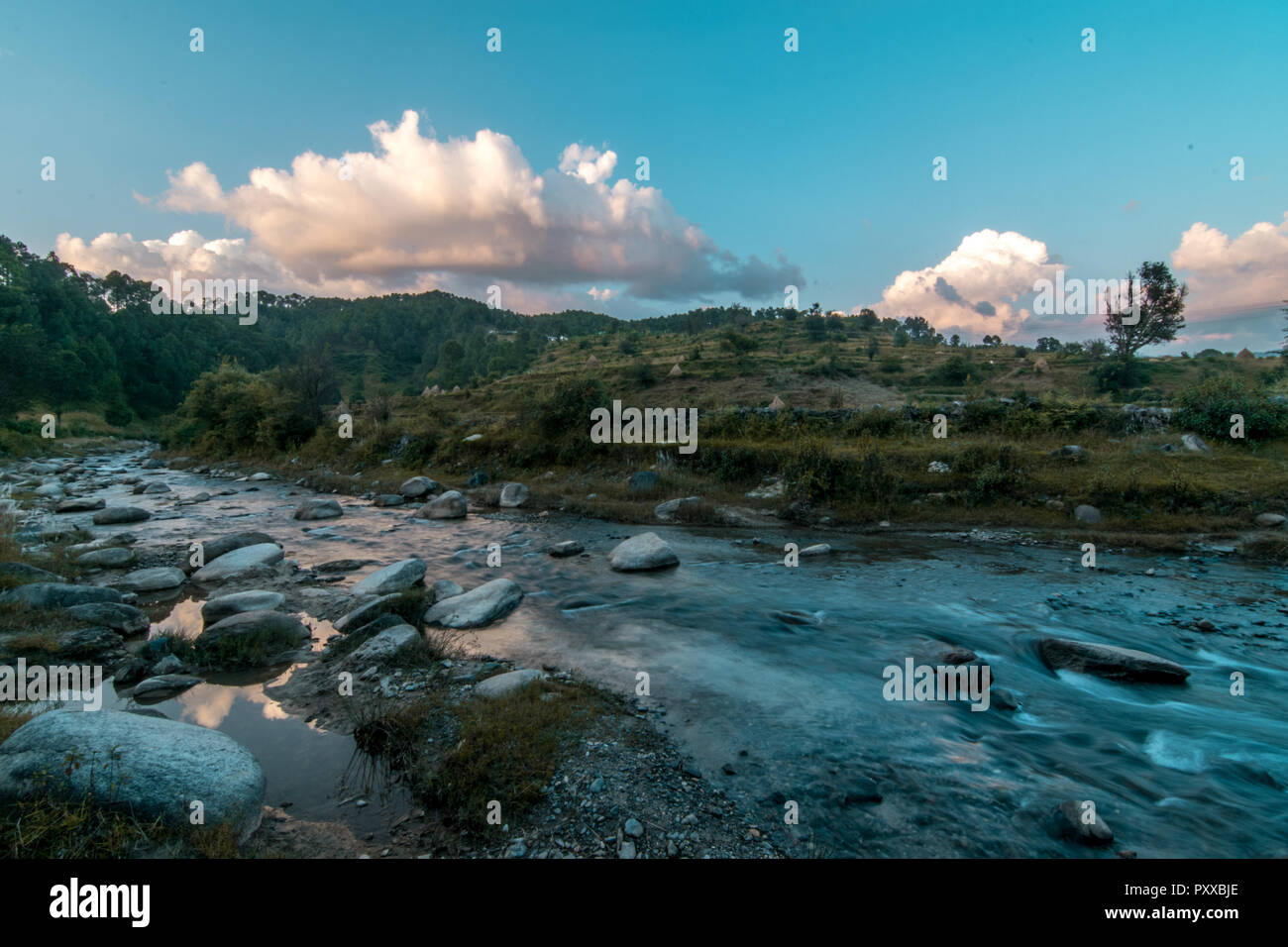 River in Uttrakhand - Himalaya Stock Photo - Alamy