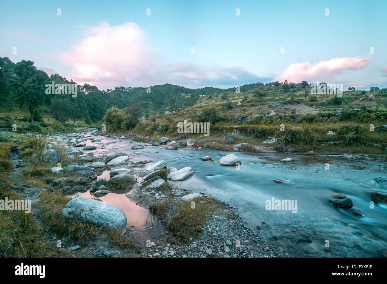 River in Uttrakhand - Himalaya Stock Photo - Alamy