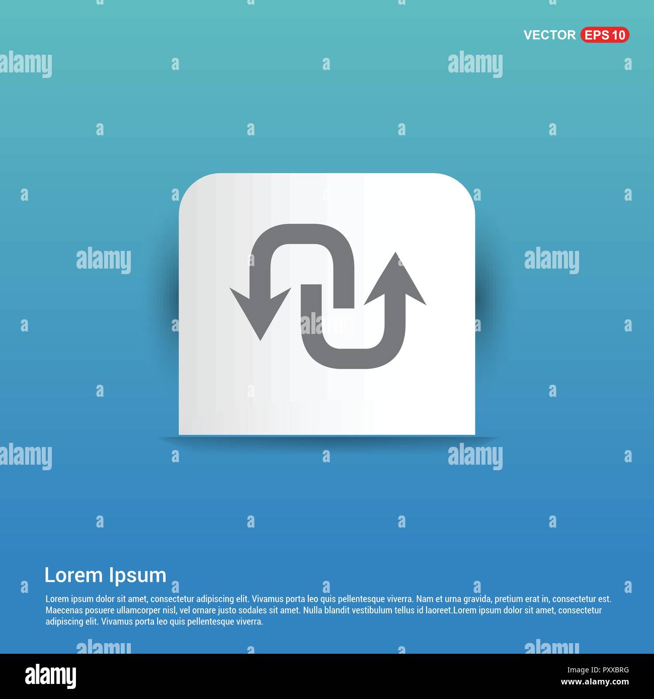 Reload icon blue sticker hi-res stock photography and images - Alamy