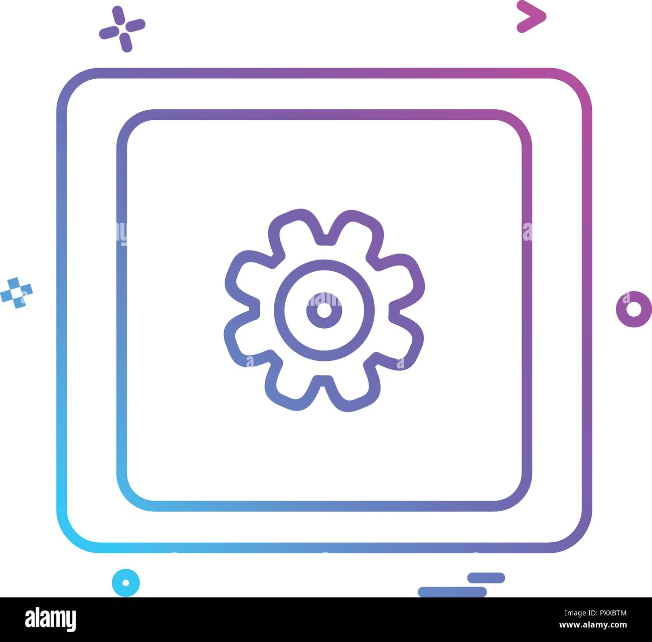 Setting gear icon design vector Stock Vector Image & Art - Alamy