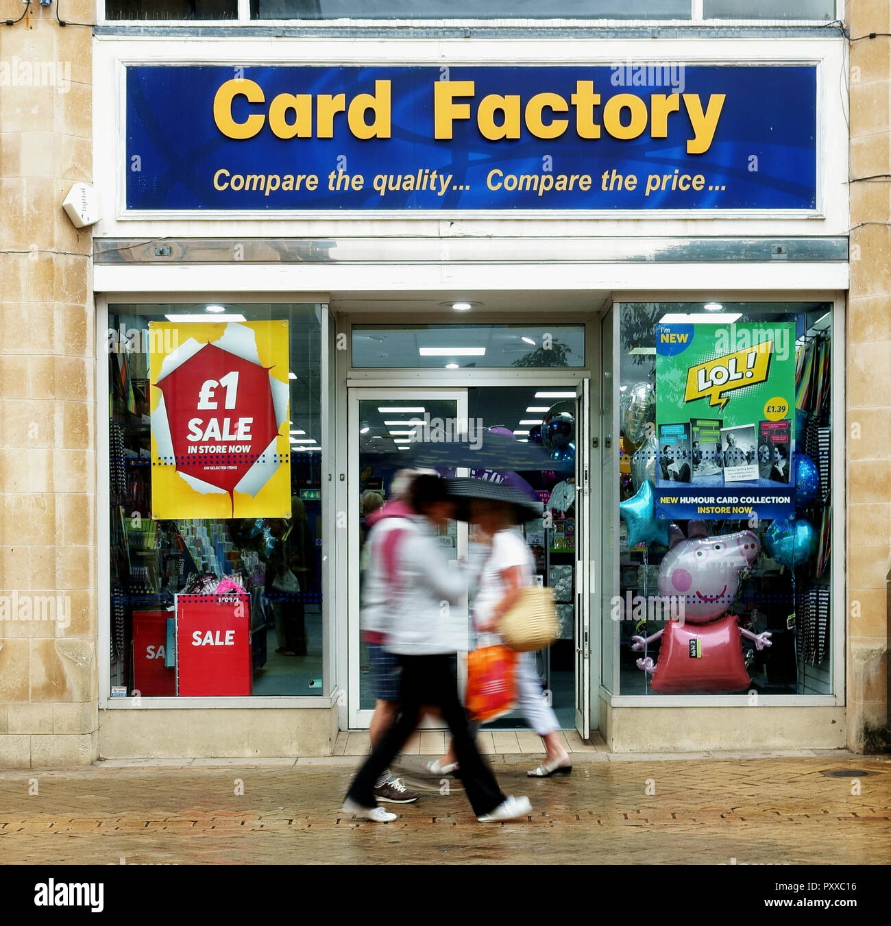 Card Factory shop on the high street Stamford England UK Stock Photo ...