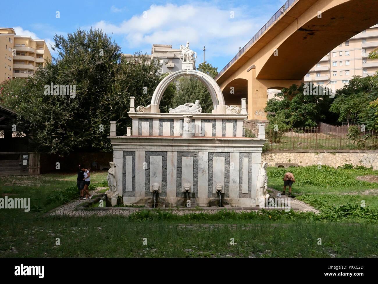 Fontana di Rosello Sassari's most famous fountain Italy Stock Photo - Alamy