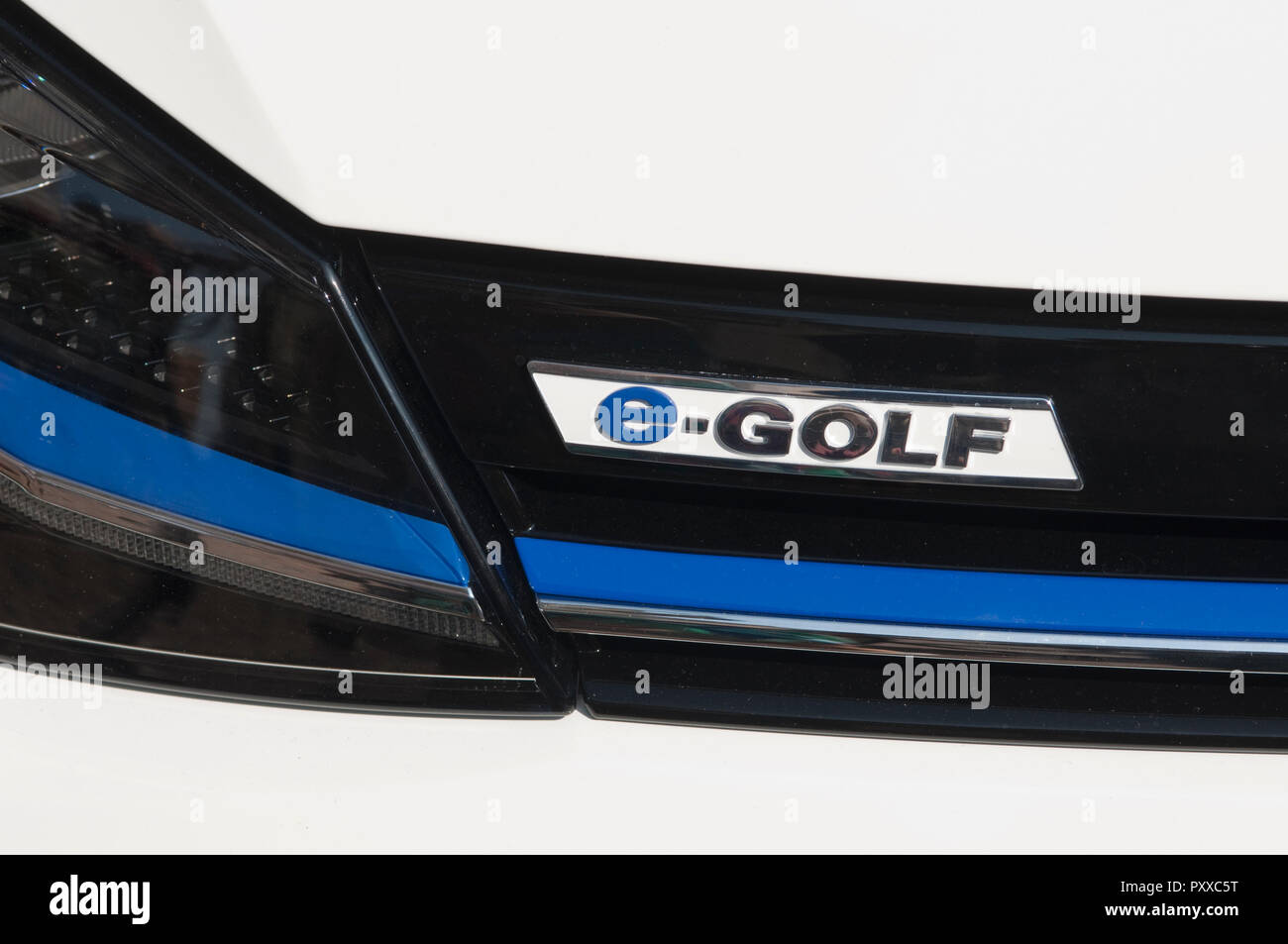 Logo e-Golf Electric Cars Stock Photo - Alamy