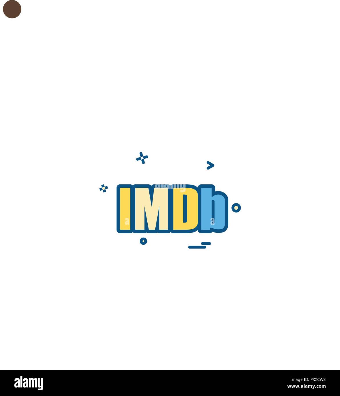 IMDb icon design vector Stock Vector Image & Art - Alamy