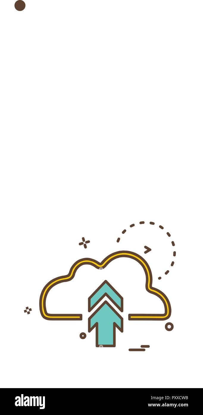 Upload icon design vector Stock Vector Image & Art - Alamy