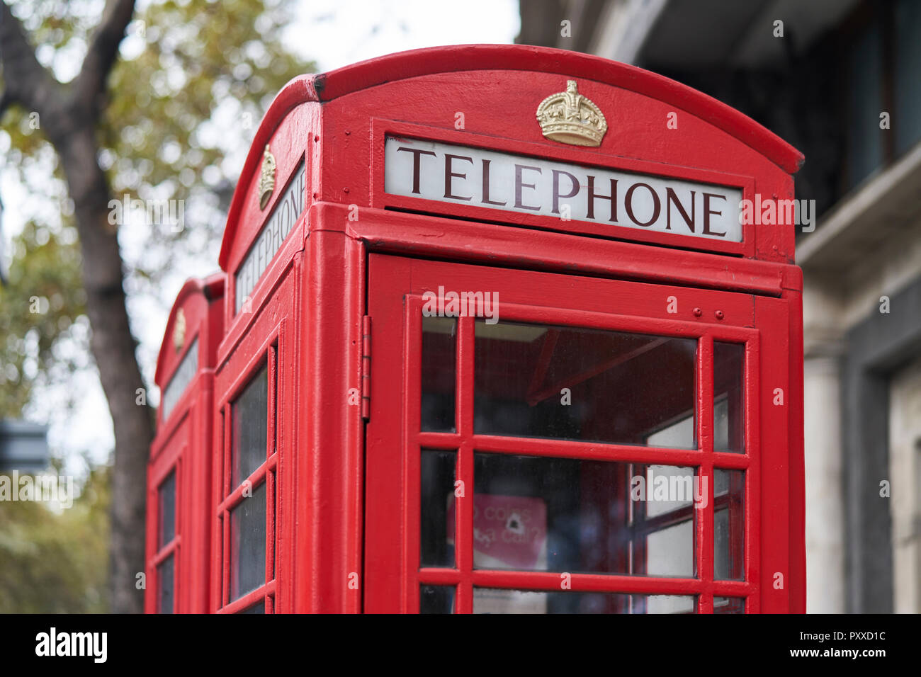 Classic UK Red Telephone Box Stock Photo - Alamy