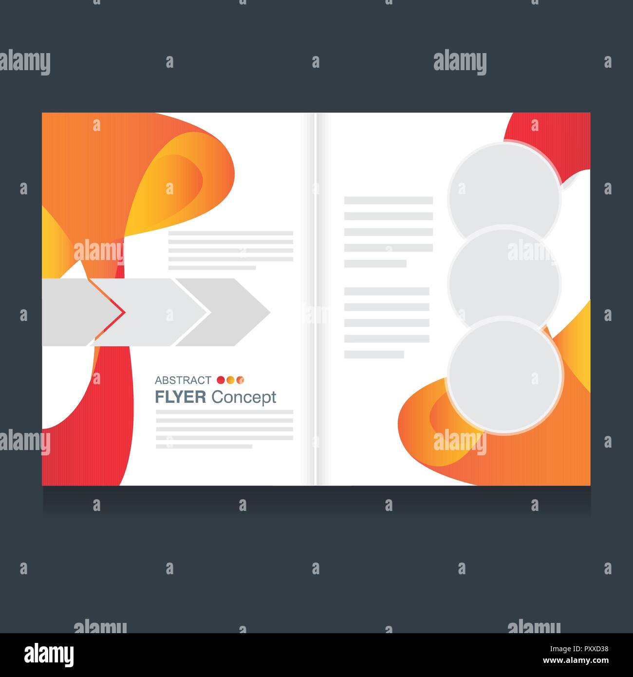 Creative flyer design vector with dark background Stock Vector Image ...