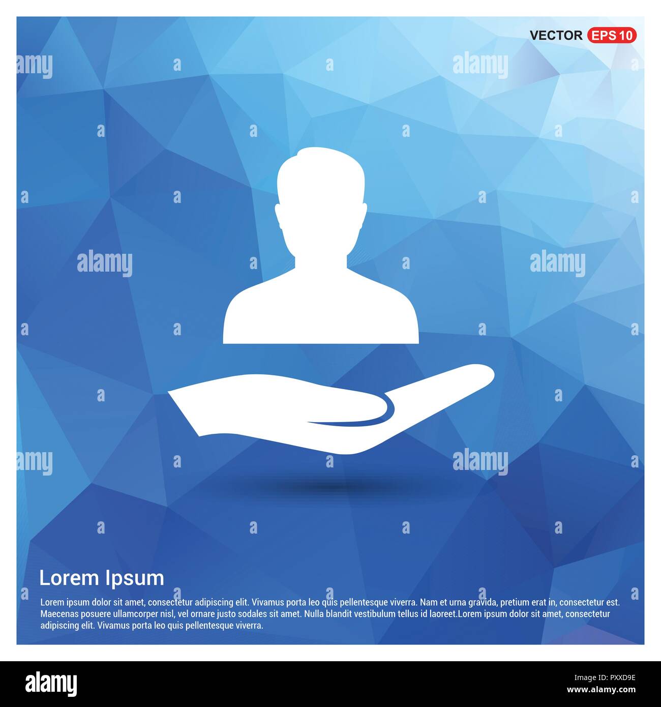 User in hand icon Stock Vector Image & Art - Alamy