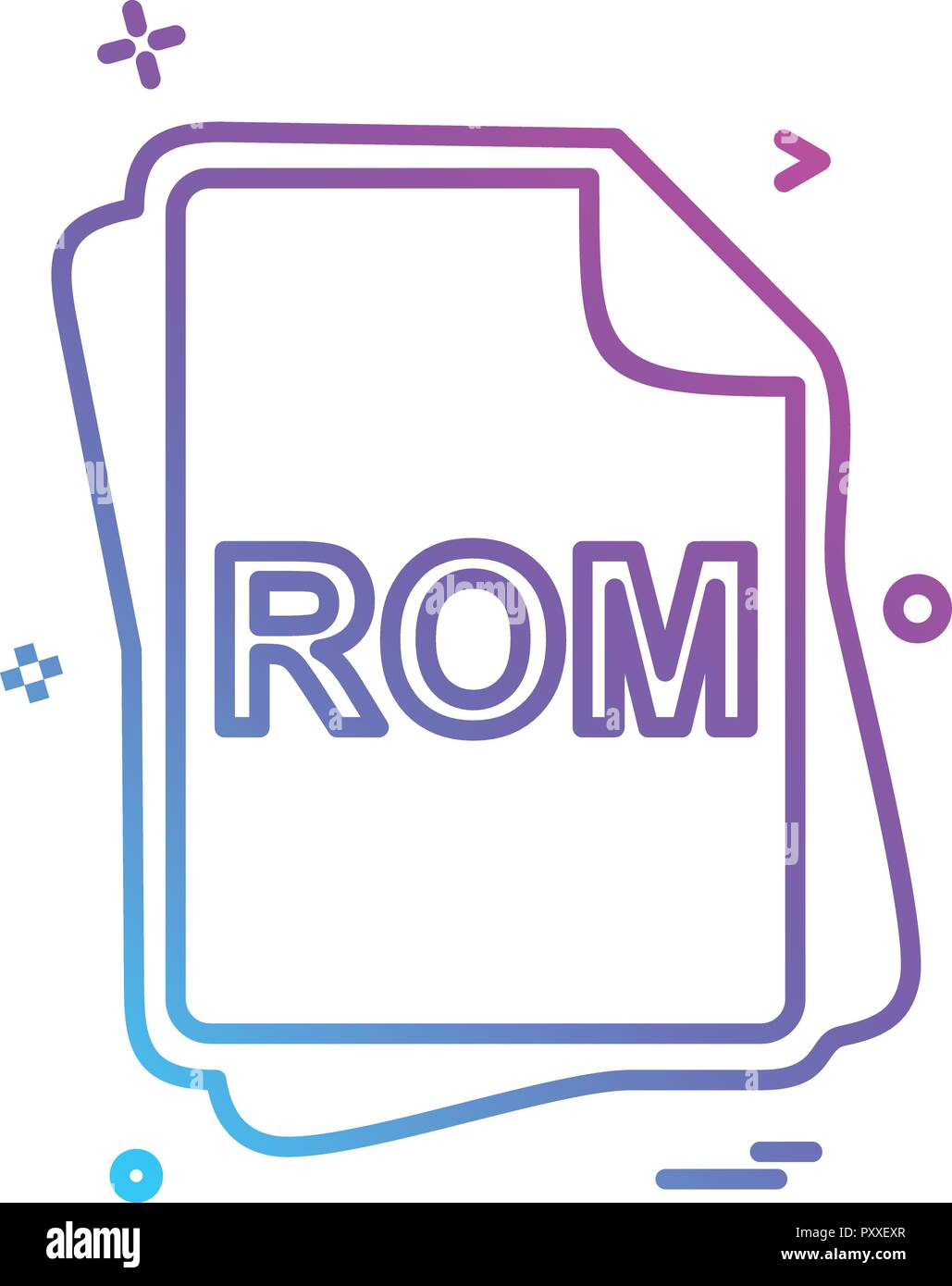 Rom file type Stock Vector Images - Alamy