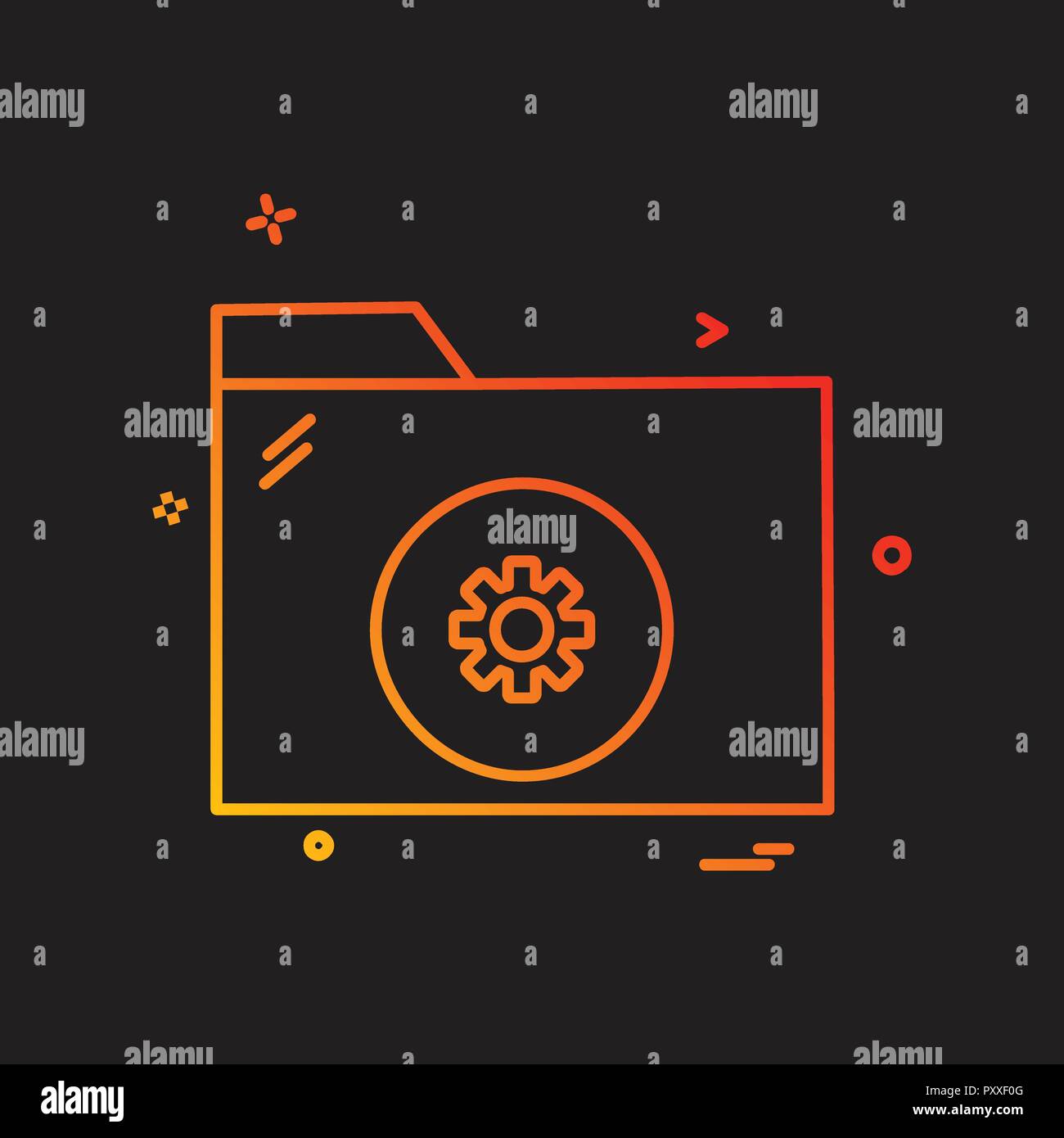 Folder icon design vector Stock Vector Image & Art - Alamy