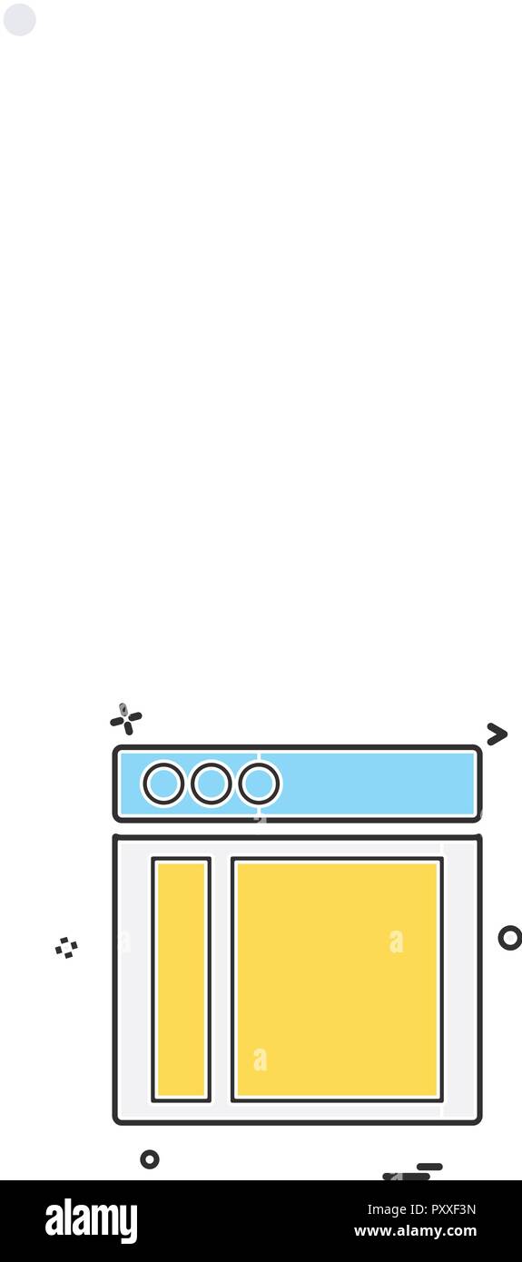 Web layouts icon design vector Stock Vector Image & Art - Alamy