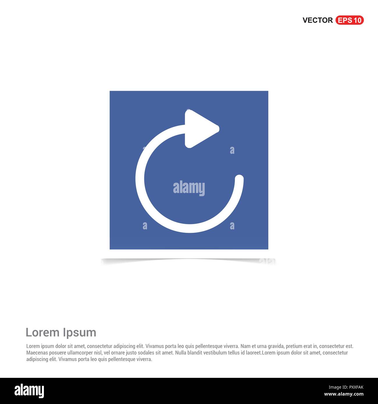 Reload Icon - Blue photo Frame Stock Vector Image & Art - Alamy