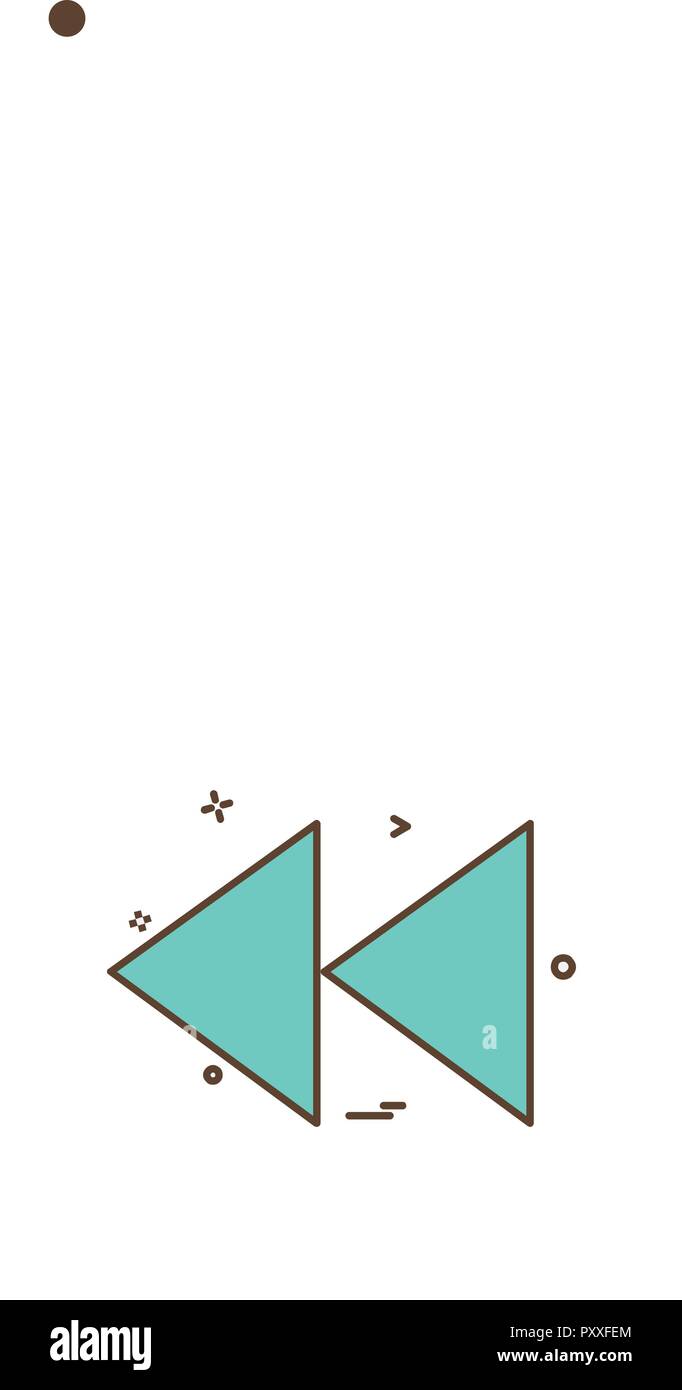 Rewind icon design vector Stock Vector Image & Art - Alamy