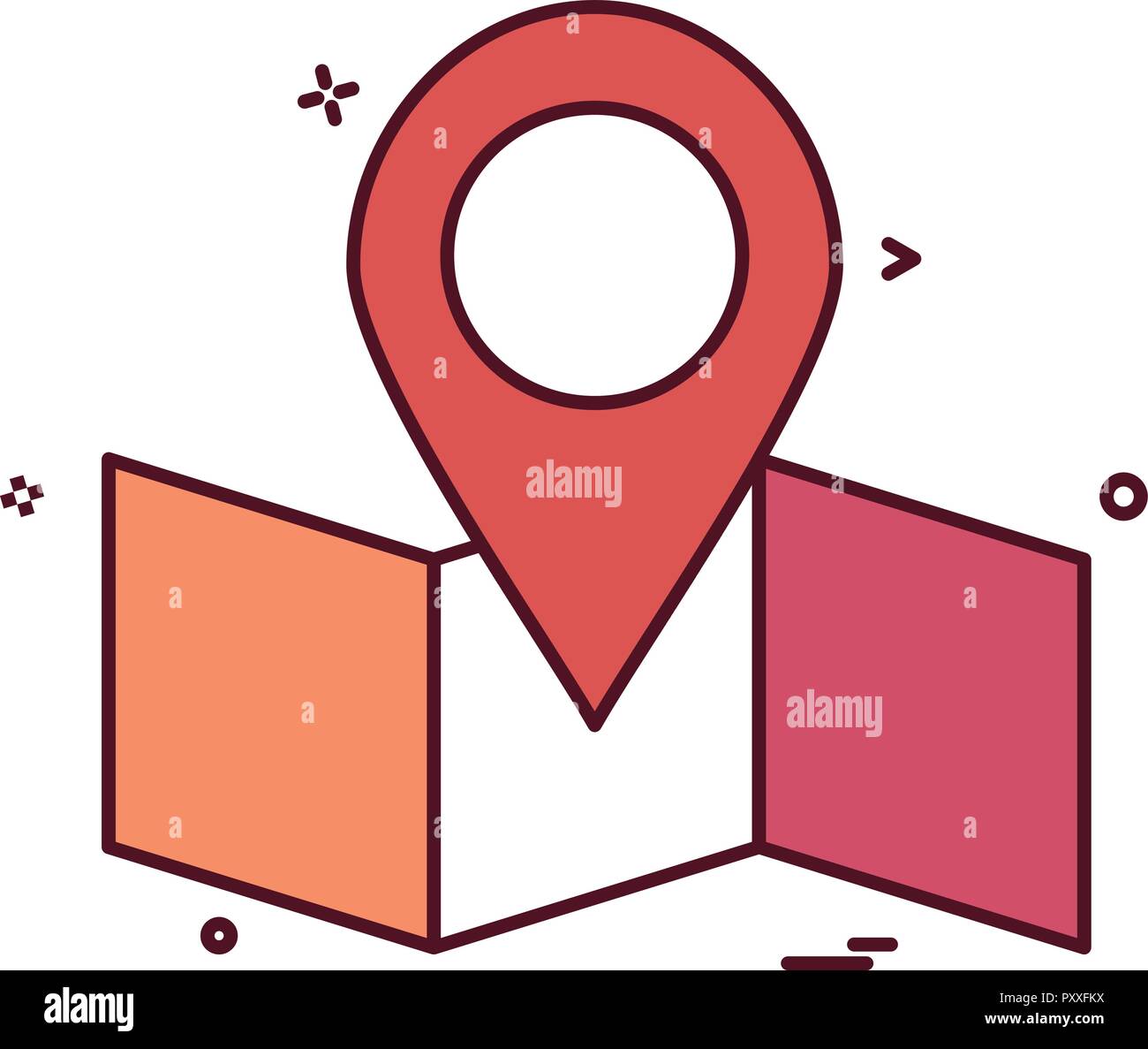 map location navigation icon vector desige Stock Vector Image & Art - Alamy