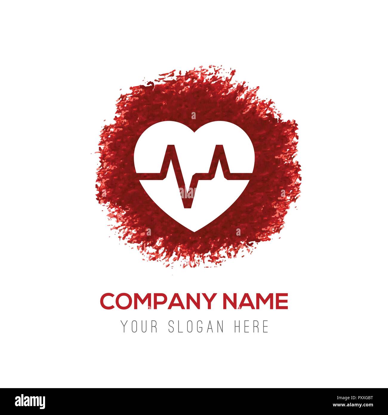 Ekg circle Stock Vector Images - Alamy