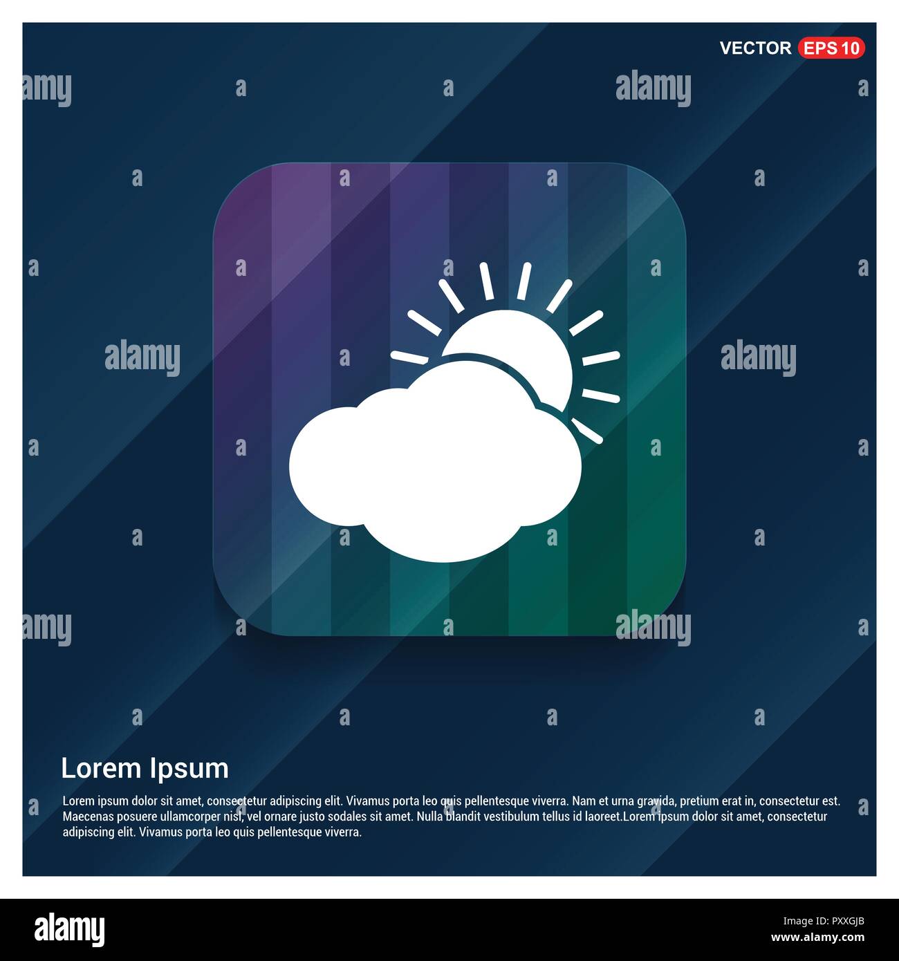 Sun Cloud Icon Stock Vector Image & Art - Alamy