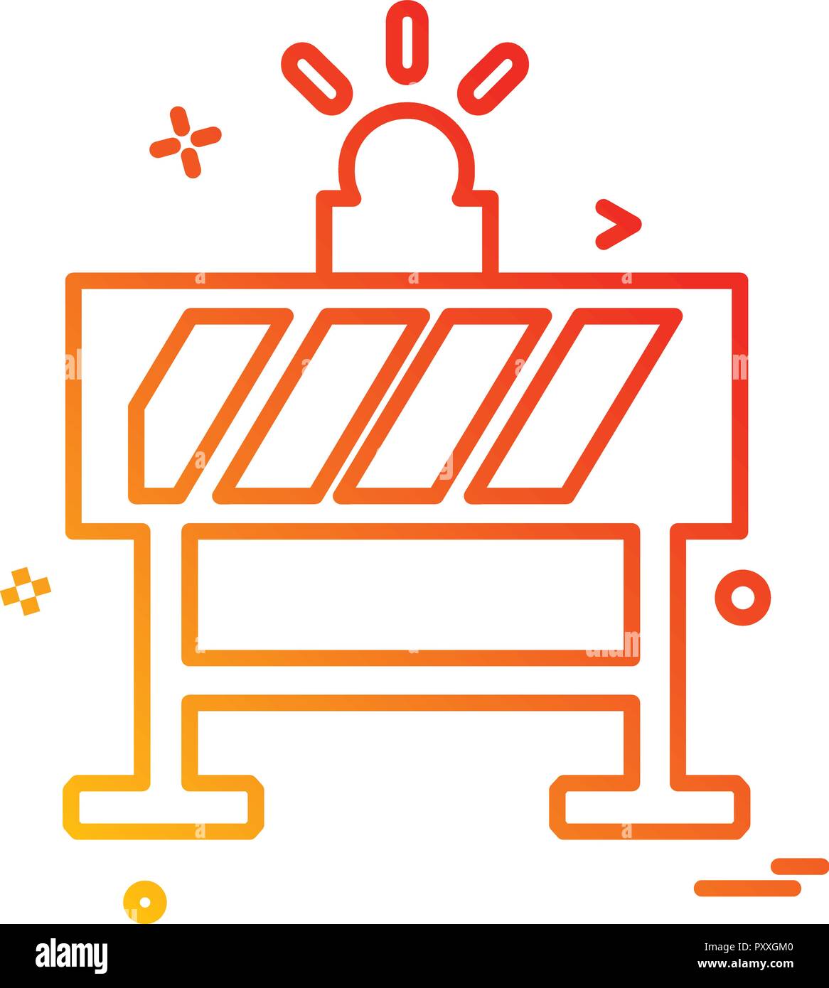 road blocker icon vector design Stock Vector Image & Art - Alamy