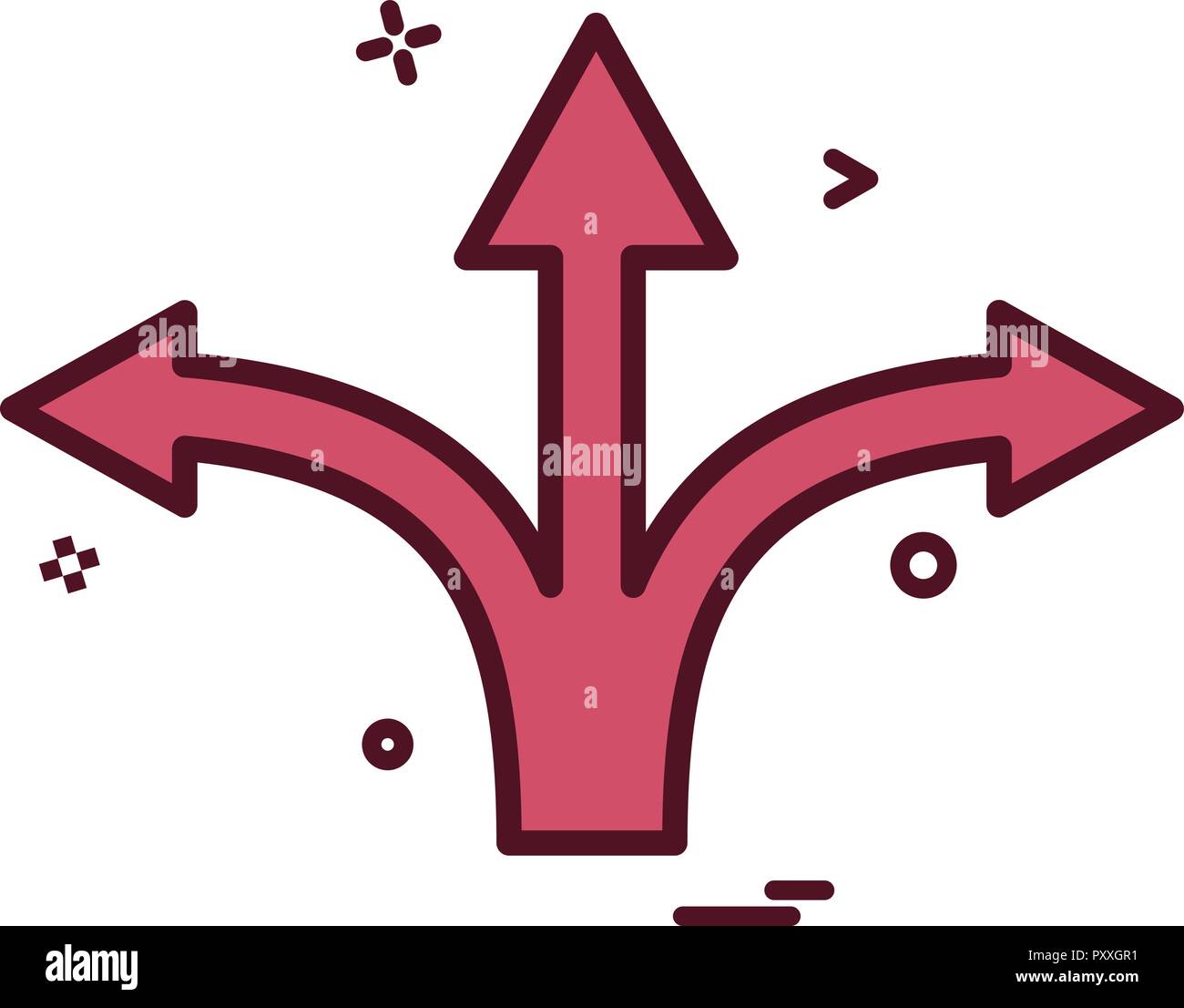 arrow straight right left icon vector design Stock Vector Image & Art ...