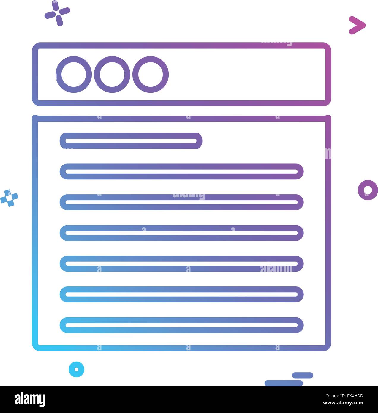 Web layouts icon design vector Stock Vector Image & Art - Alamy