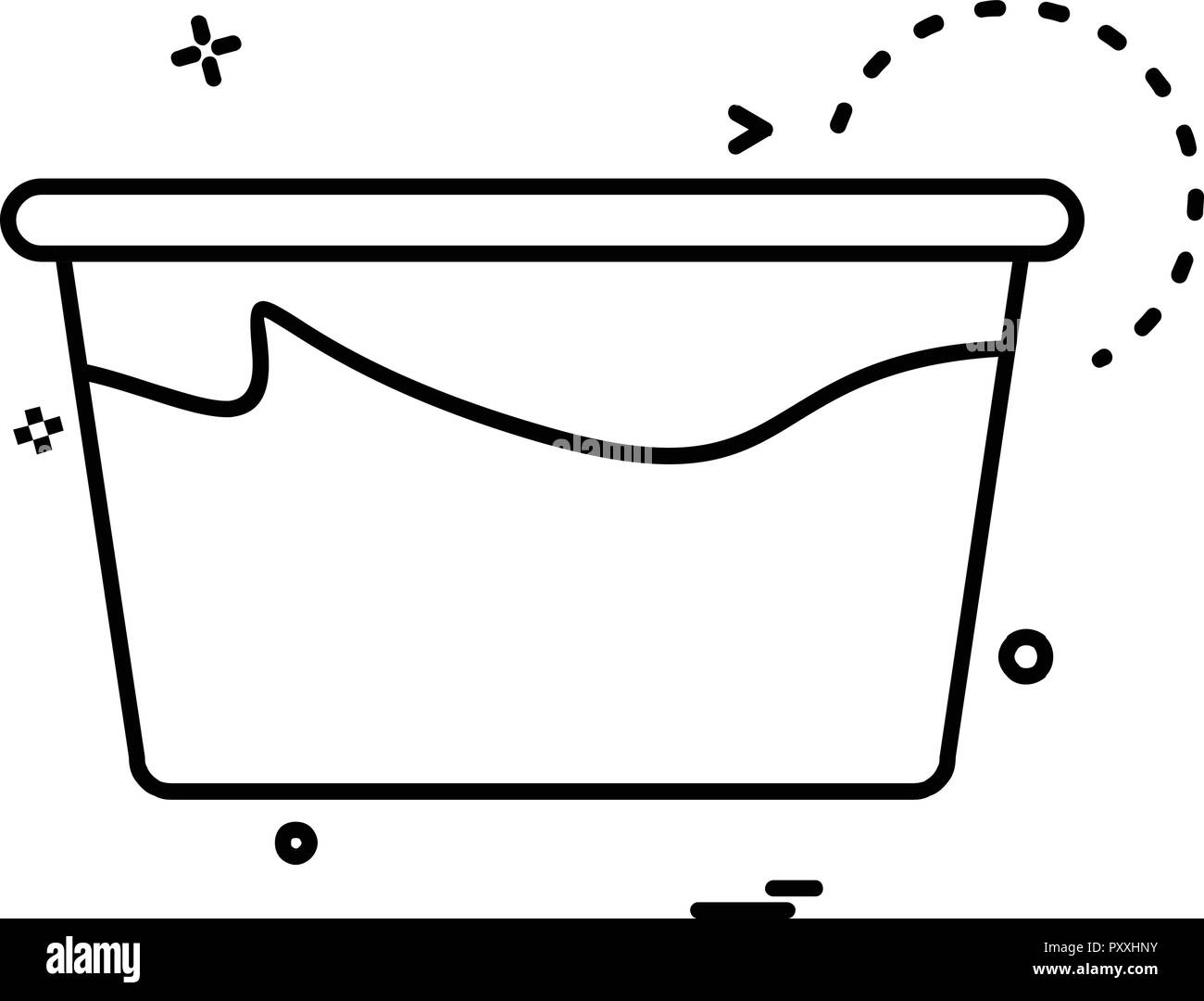 Tub icon design vector Stock Vector Image & Art - Alamy
