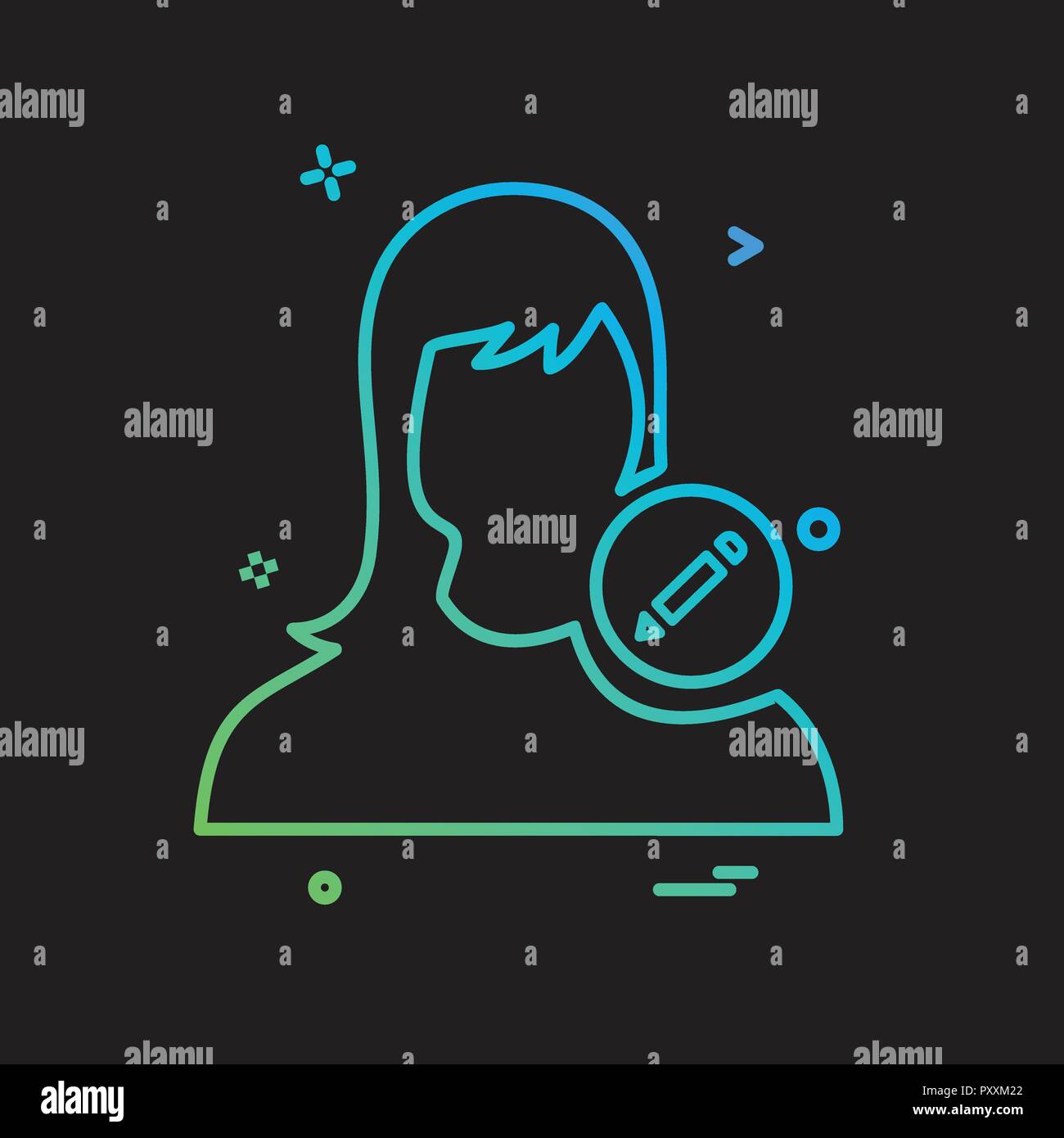 Female avatar icon design vector Stock Vector Image & Art - Alamy