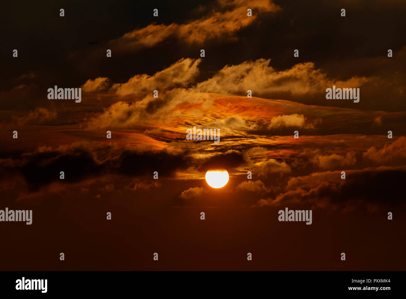 Sun with sundog Stock Photo - Alamy