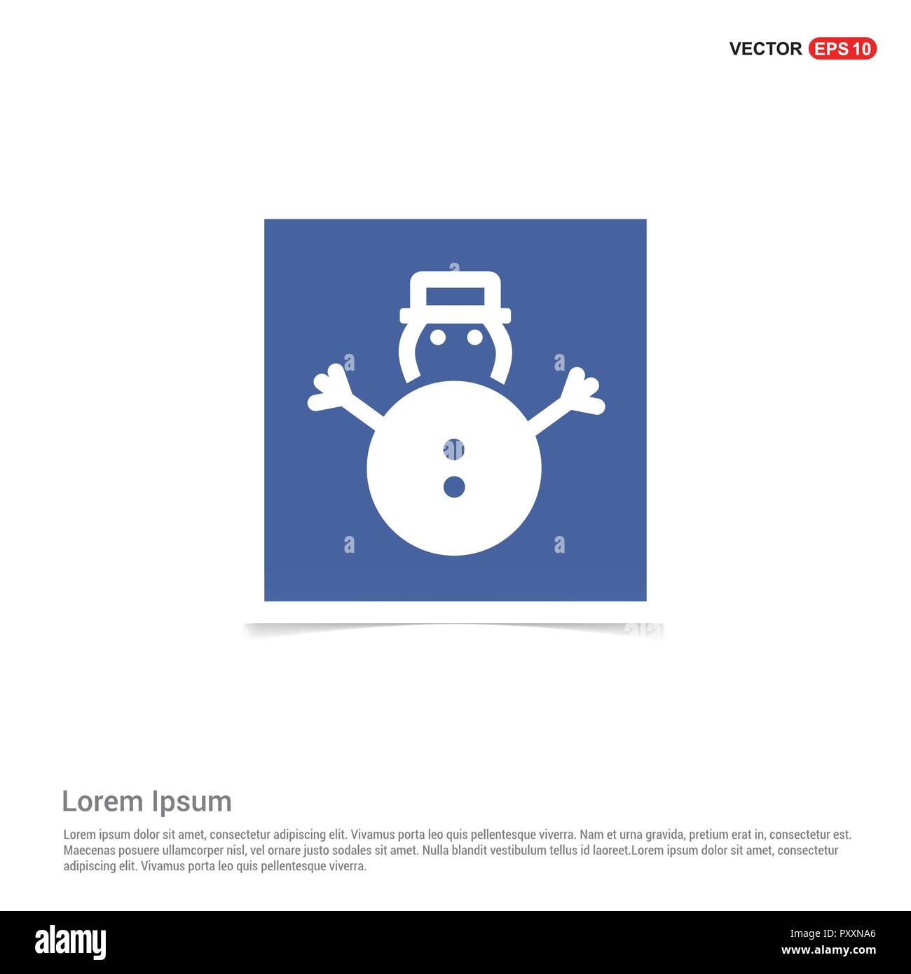 Snowman raising arms Stock Vector Images - Alamy