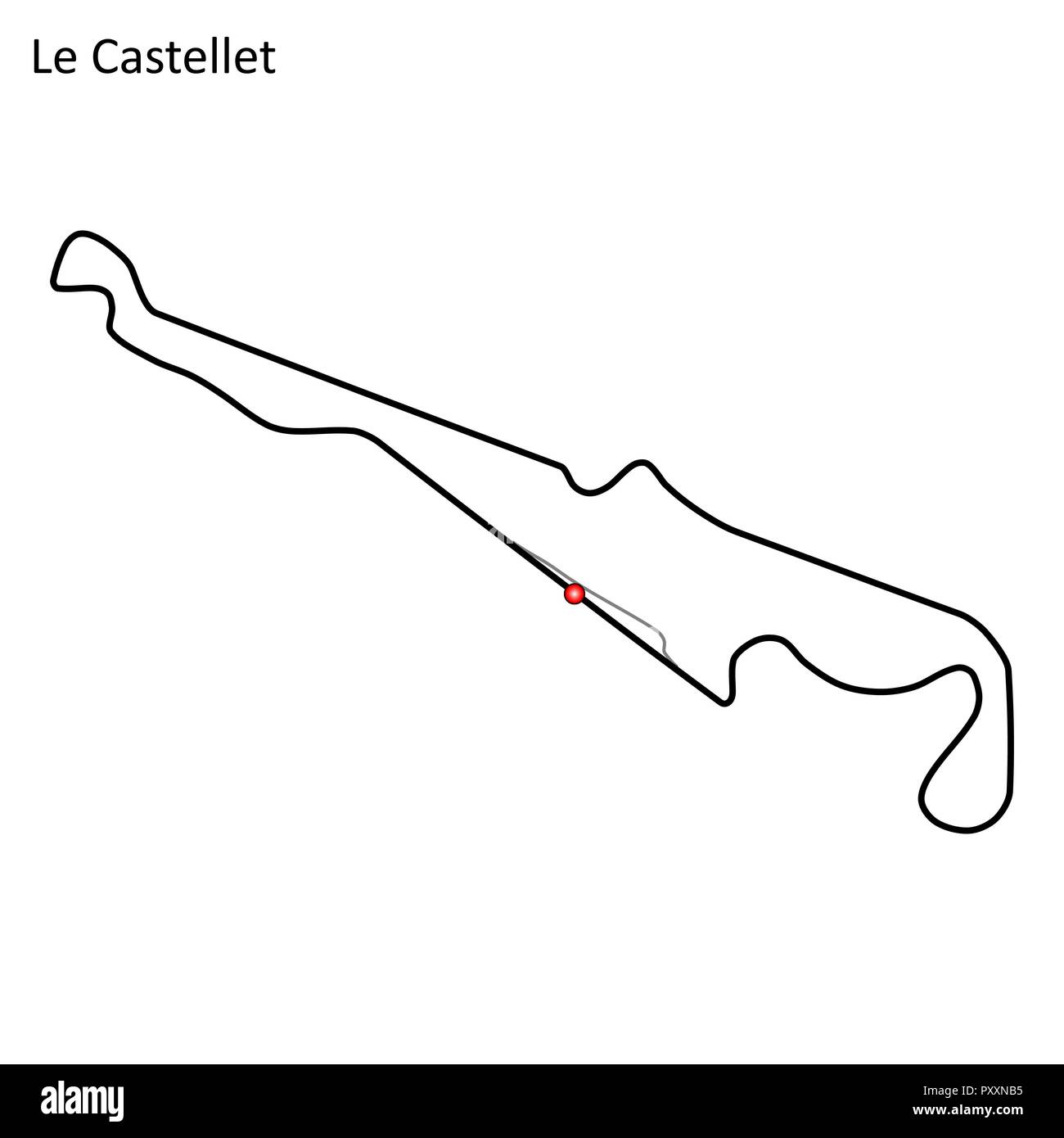 Le Castellet grand prix race track. circuit for motorsport and ...