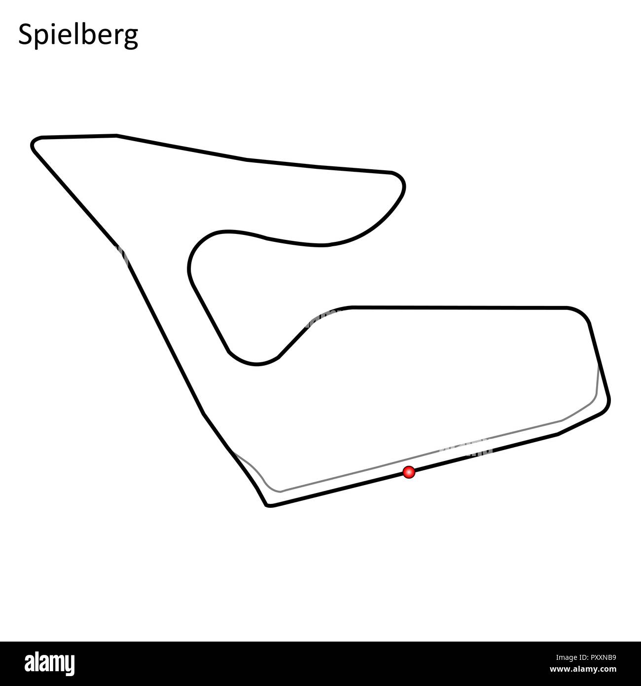 Spielberg grand prix race track. circuit for motorsport and autosport ...
