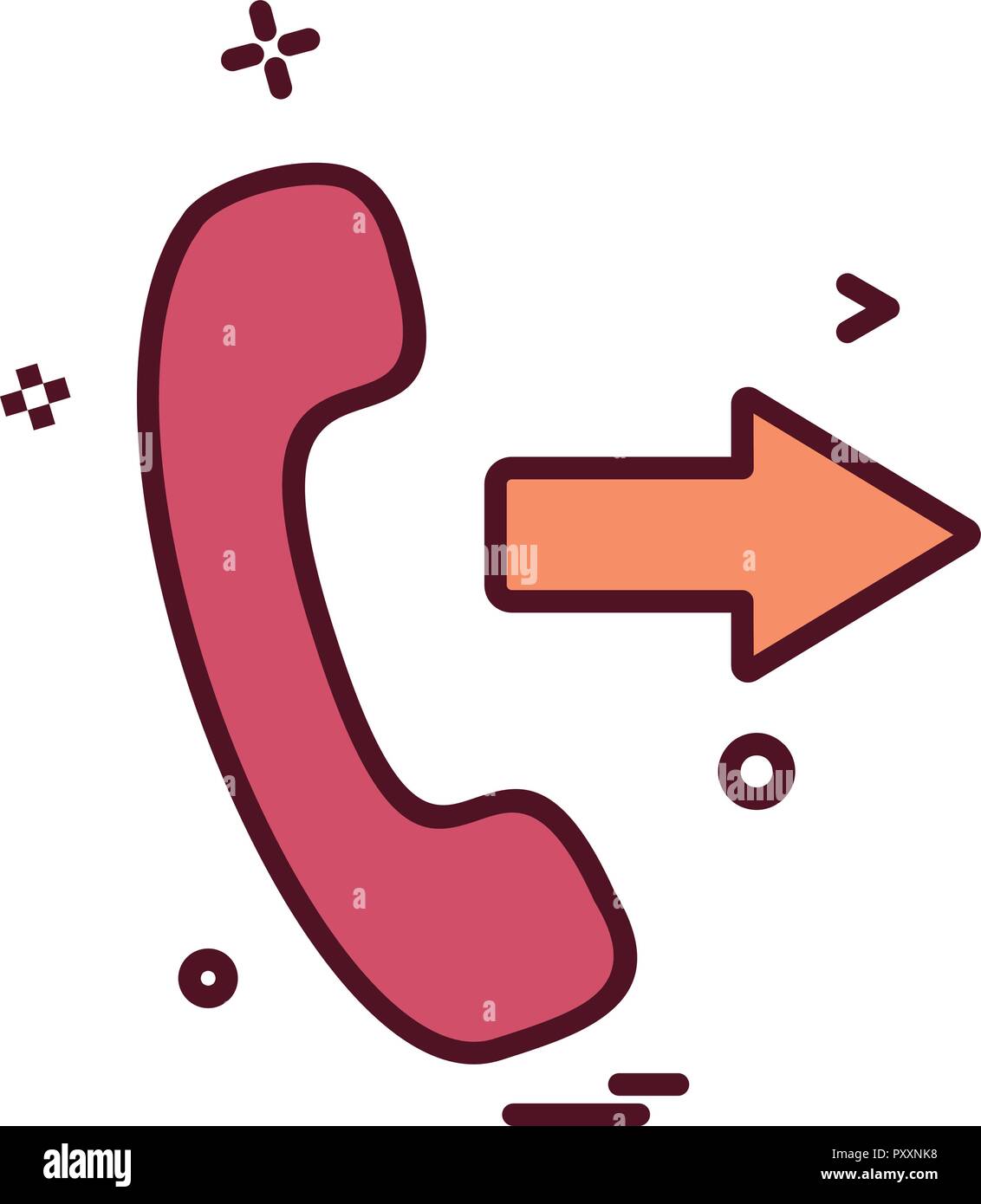 call icon design vector Stock Vector Image & Art - Alamy