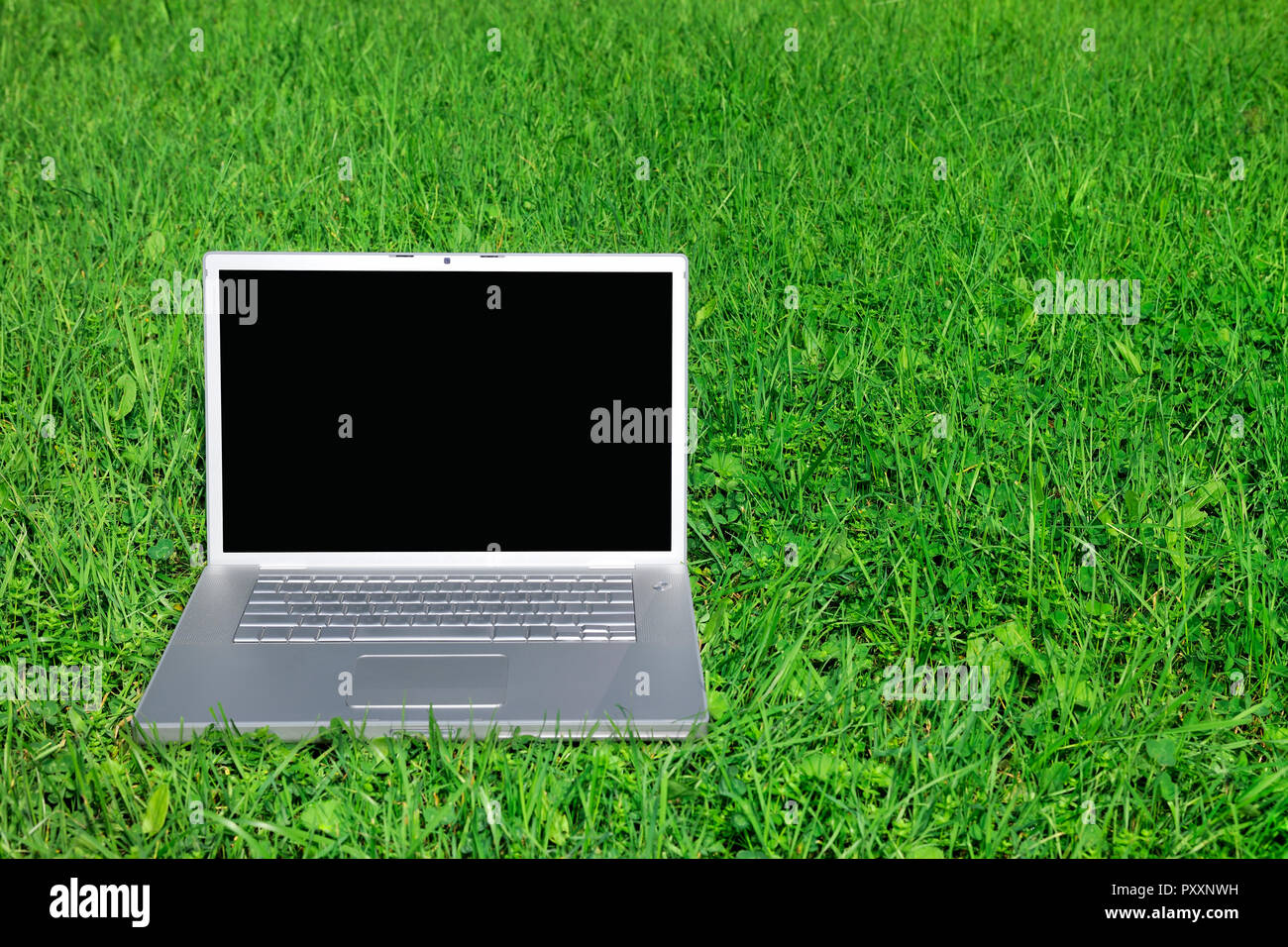 Green screen on modern laptop hi-res stock photography and images - Alamy