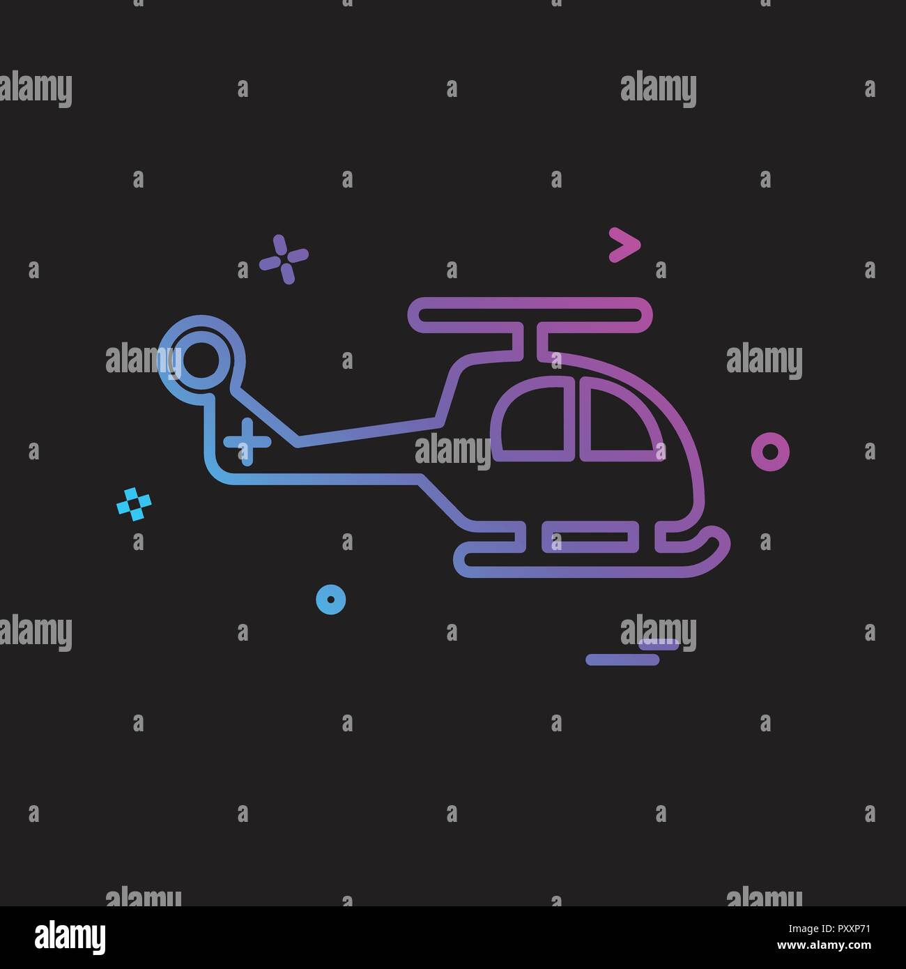 Helicopter icon design vector Stock Vector Image & Art - Alamy