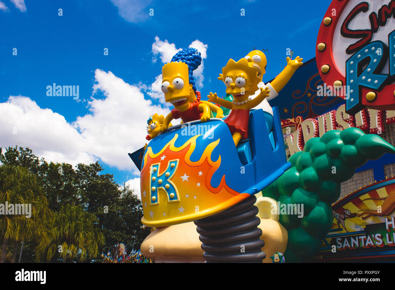 Universal Studios - Florida World Resort - The Simpsons Krustyland ...