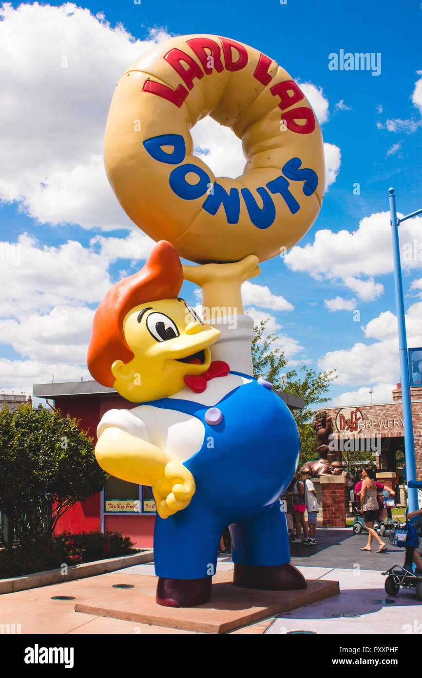 Universal Studios - Florida World Resort - The Simpsons Krustyland ...