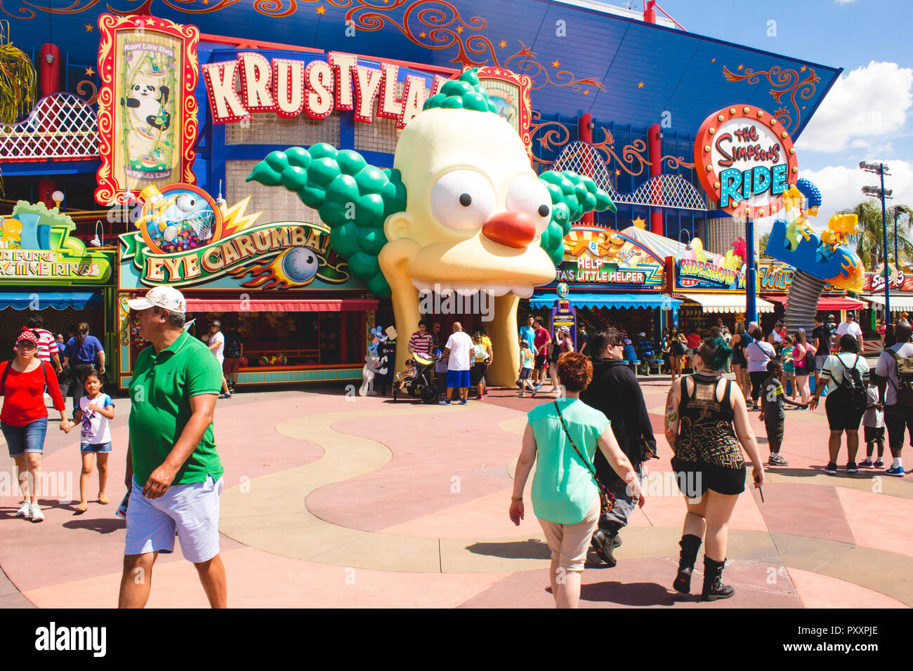 Universal Studios - Florida World Resort - The Simpsons Krustyland ...