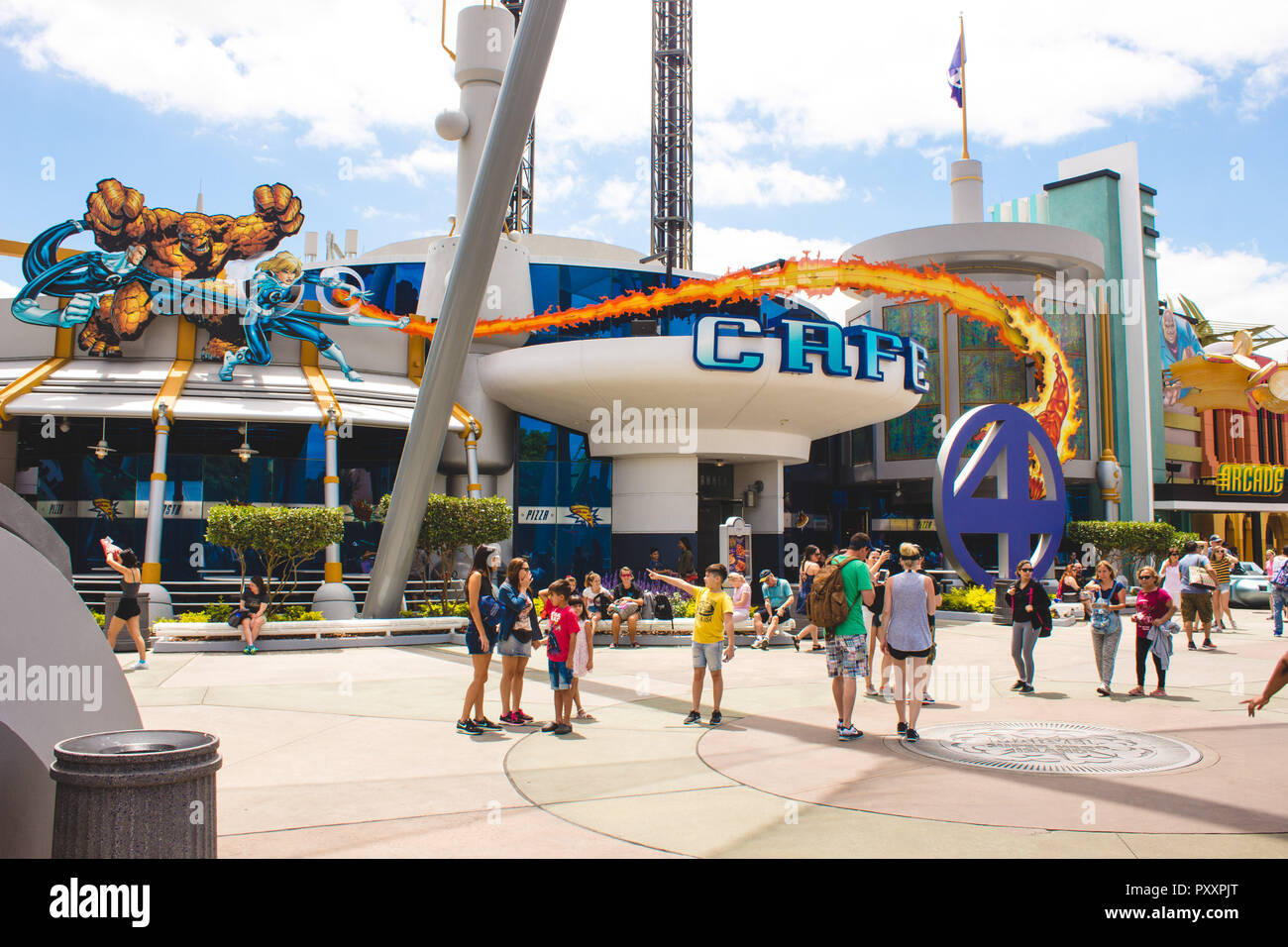 Universal Studios - Florida World Resort - Marvel Comics Stock Photo ...