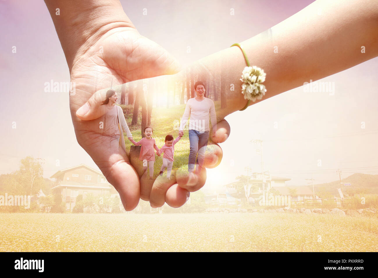 harmonious & reconciliation, people join hand together graphic design ...