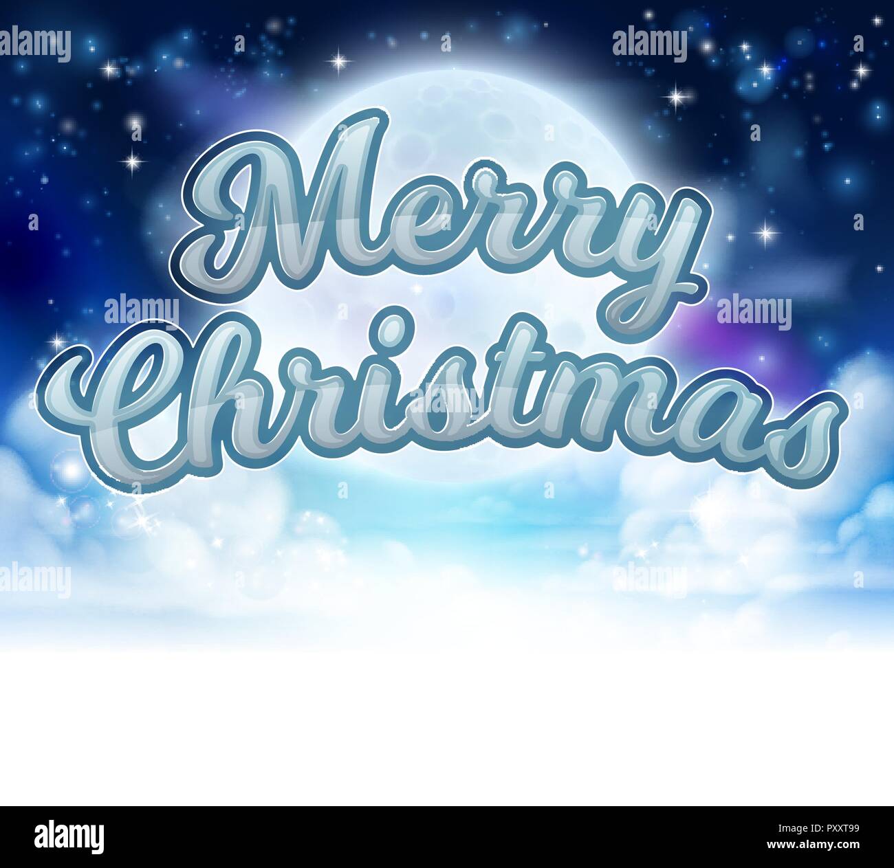 Christmas cartoon card snow Stock Vector Images - Alamy